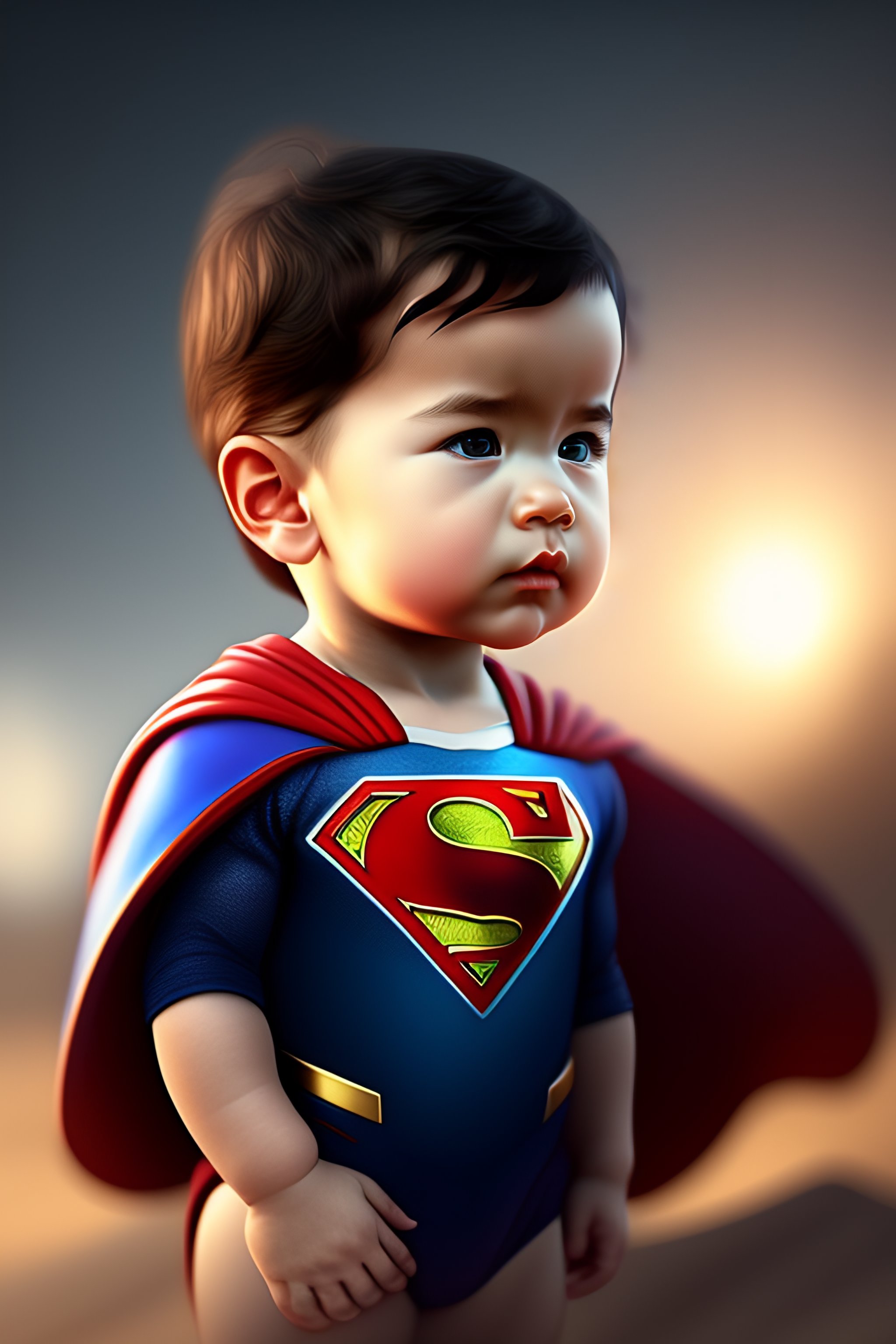 Lexica - Baby superman, moonwalker, render, rembrandt, cgsociety ...