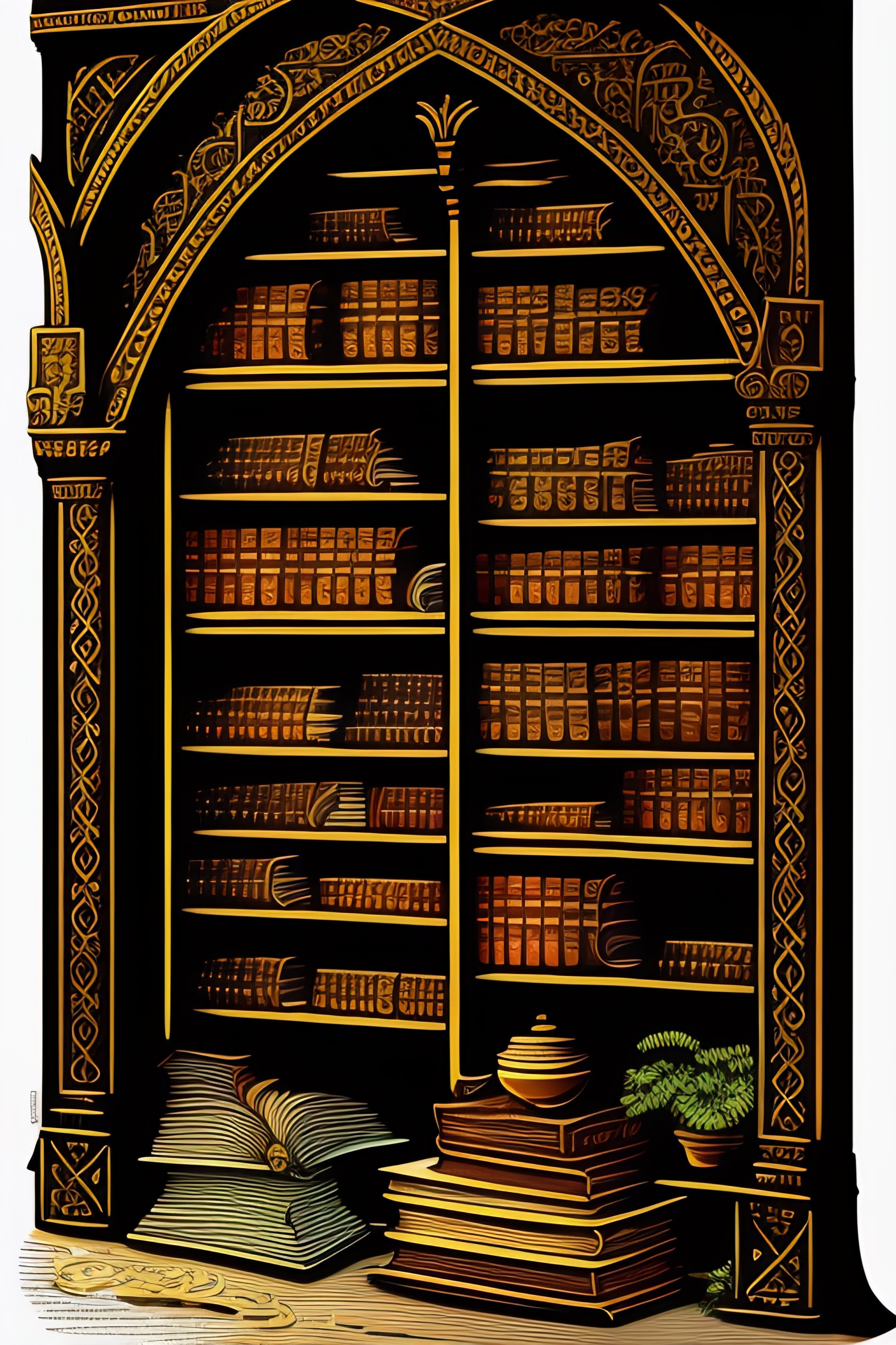 Lexica - Ancient wizards library, high details, intricately detailed ...