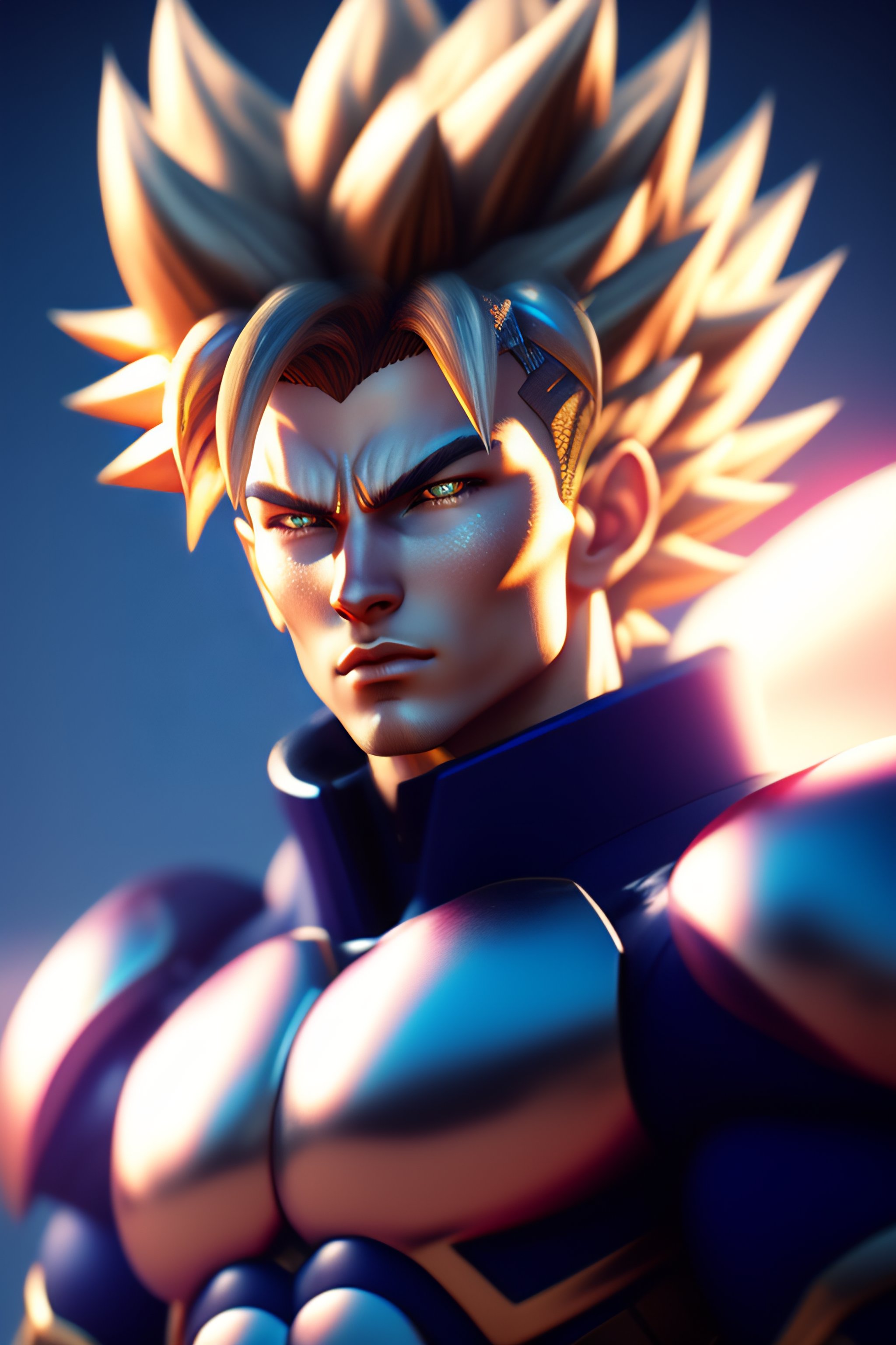 Lexica - Ultra hd, chrome, goku, super saiyan, pastel, dreamy ...