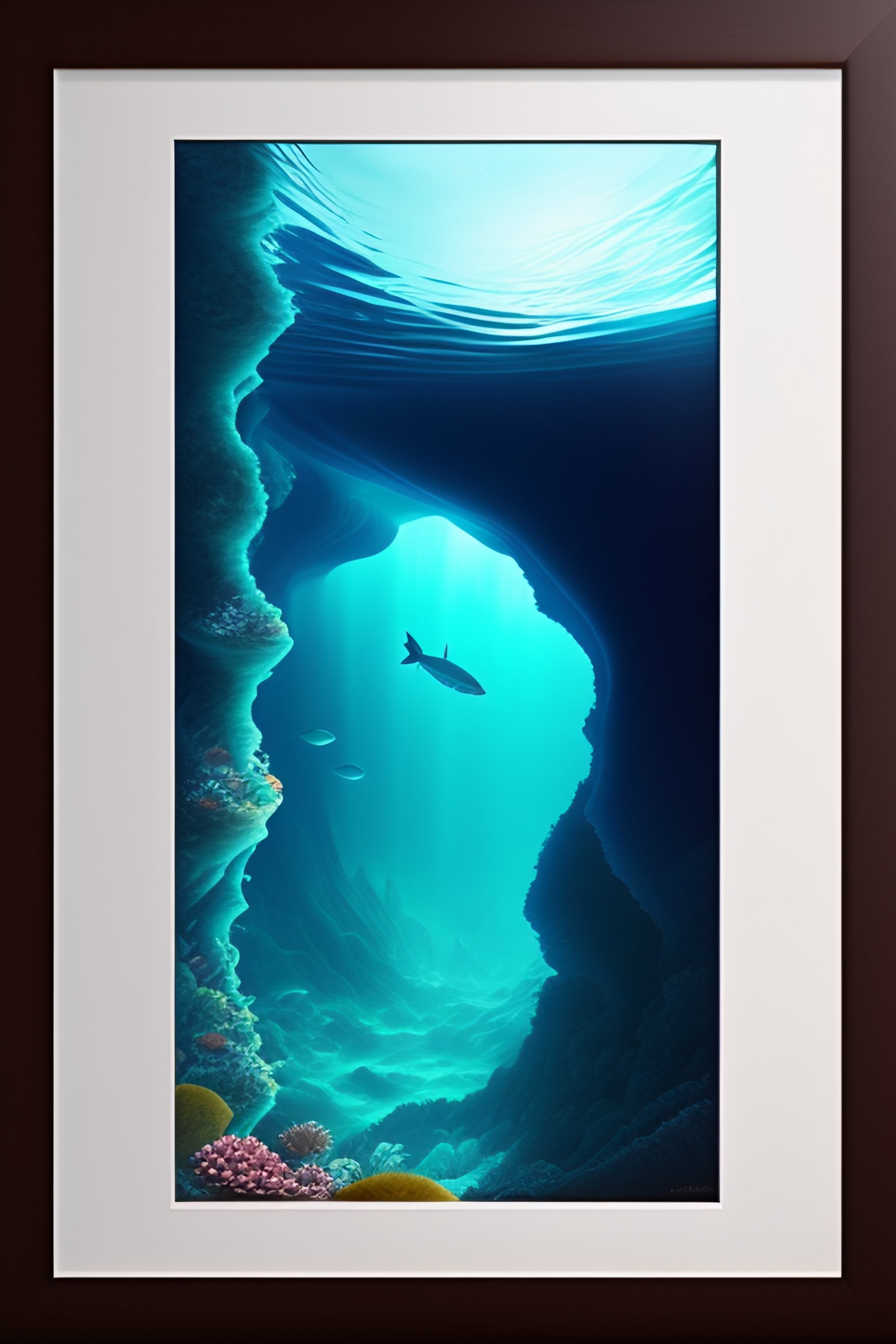 Lexica - Deep sea concept for a underwater cliffs of brown.