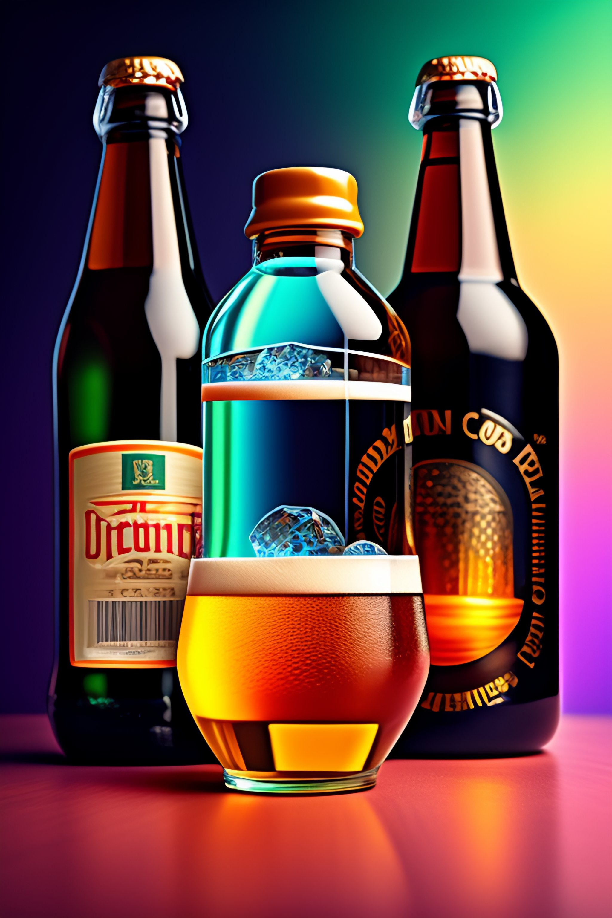 Lexica - The album cover art of a Dice that is surrounded by beer ...
