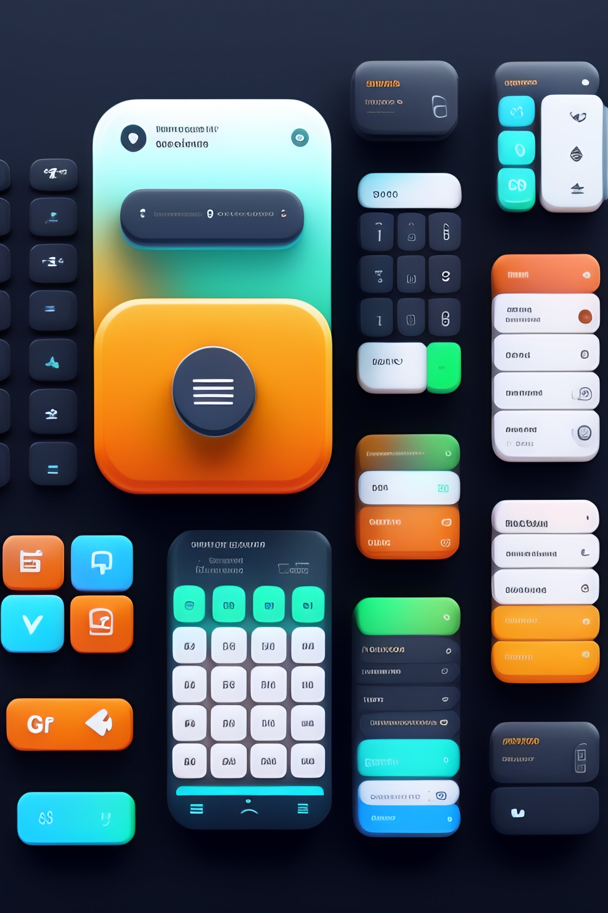 Lexica - App ui components buttons