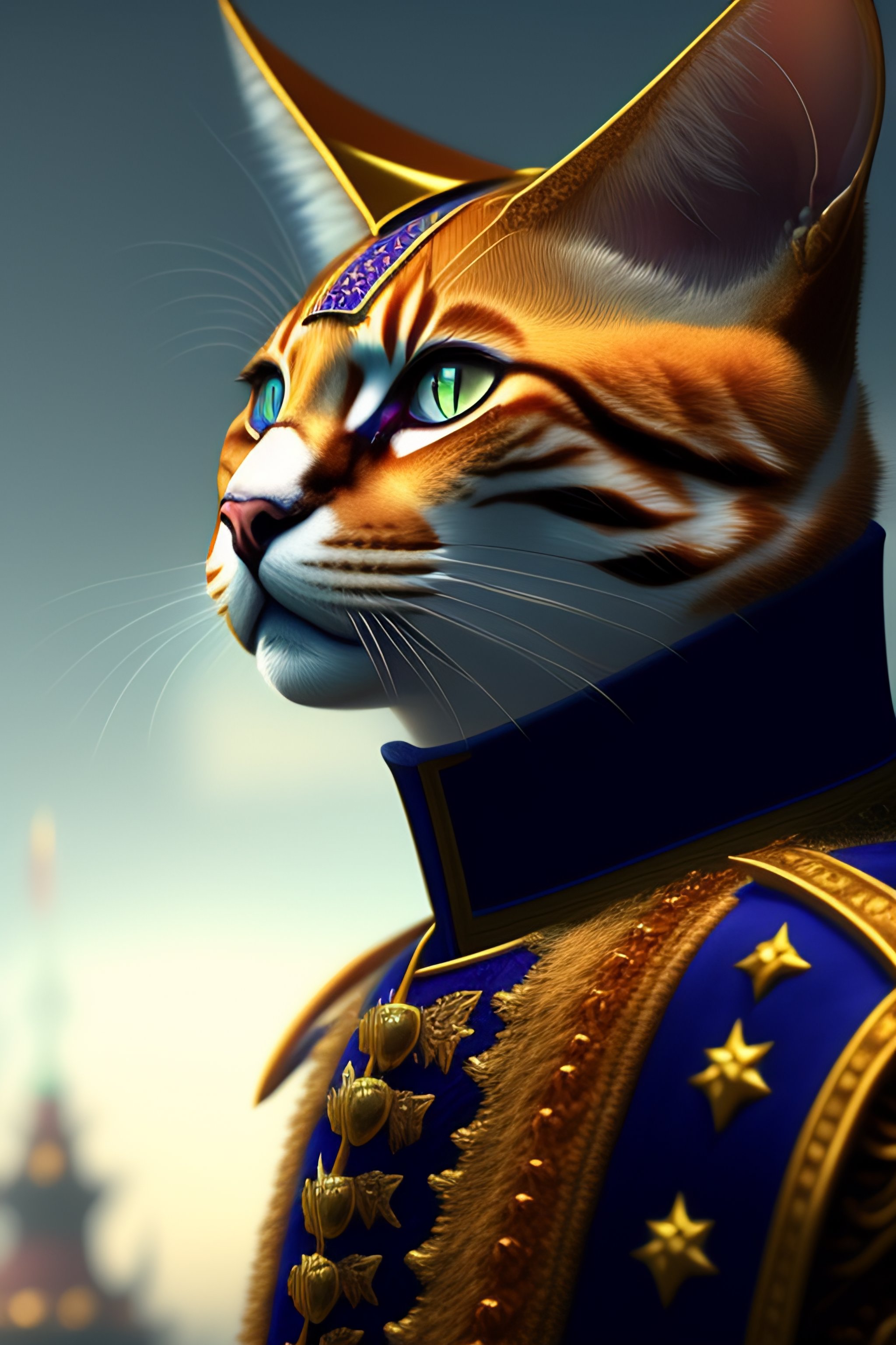 Lexica - Cat as napoleon, World of Warcraft style, ultra detail