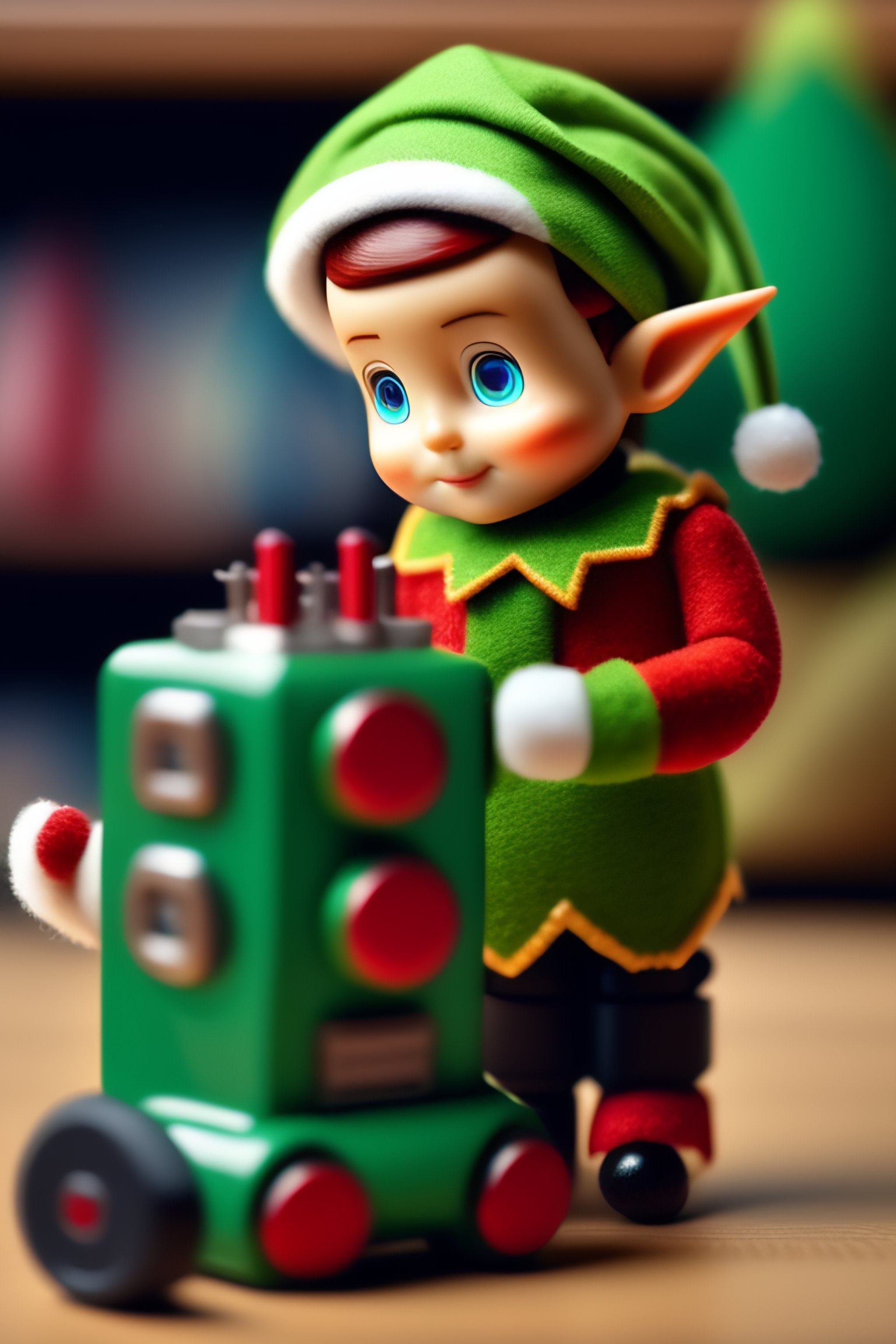 Lexica - An elf making a robot toy