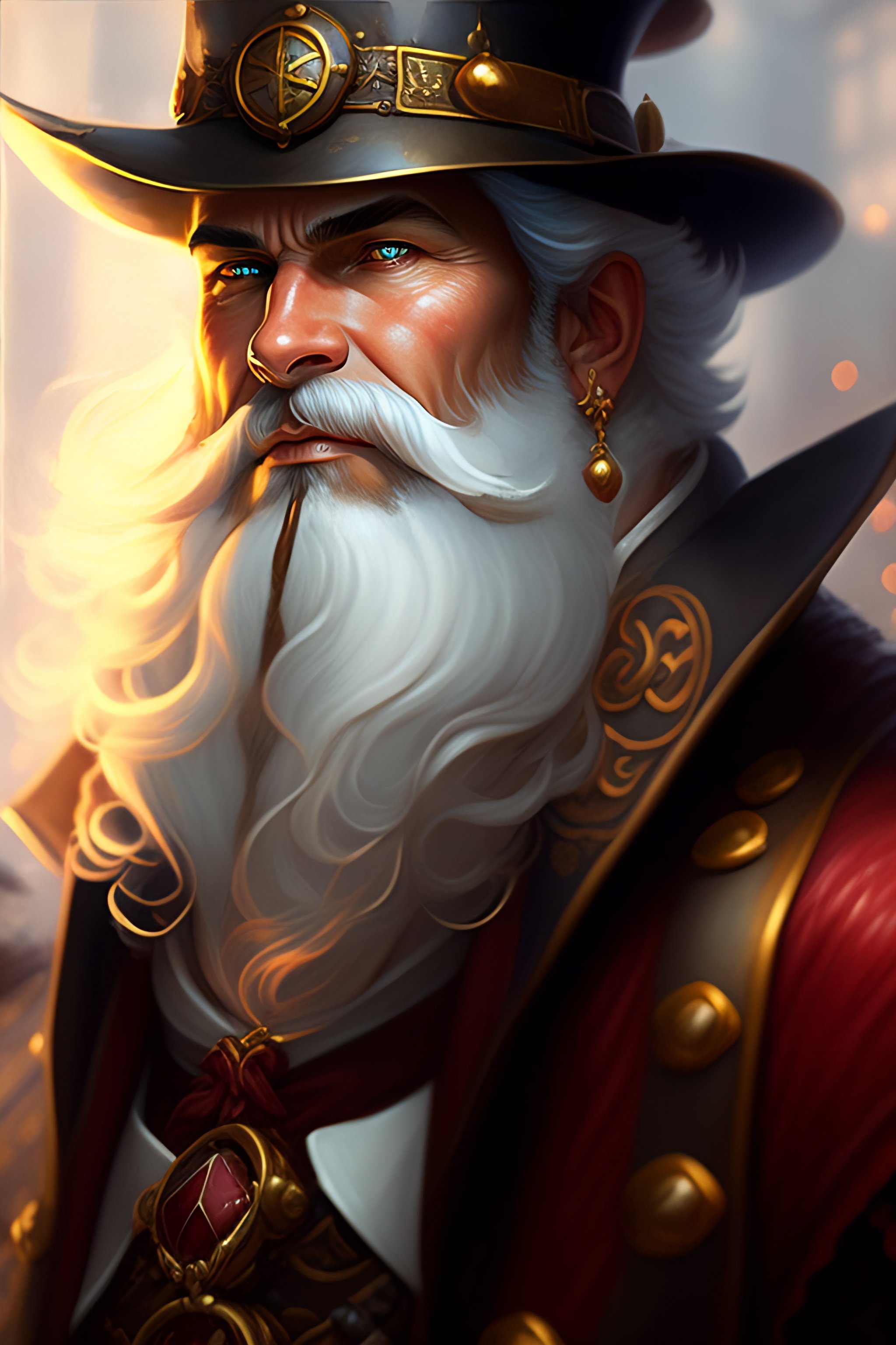 Lexica - Steampunk Santa Claus, closeup, D&D, fantasy, intricate ...