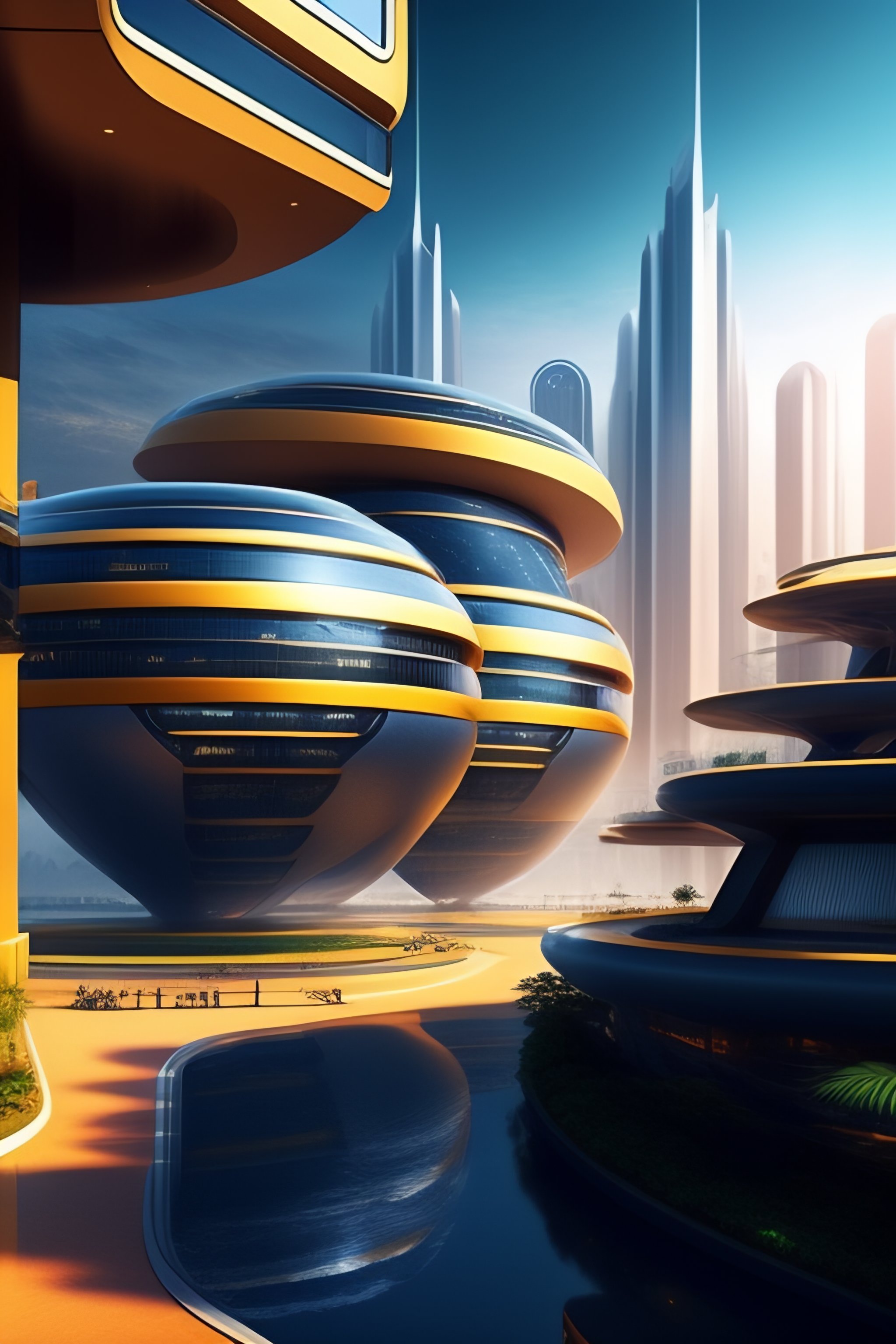 Lexica - Future world no space slums technology rich china buildings ...