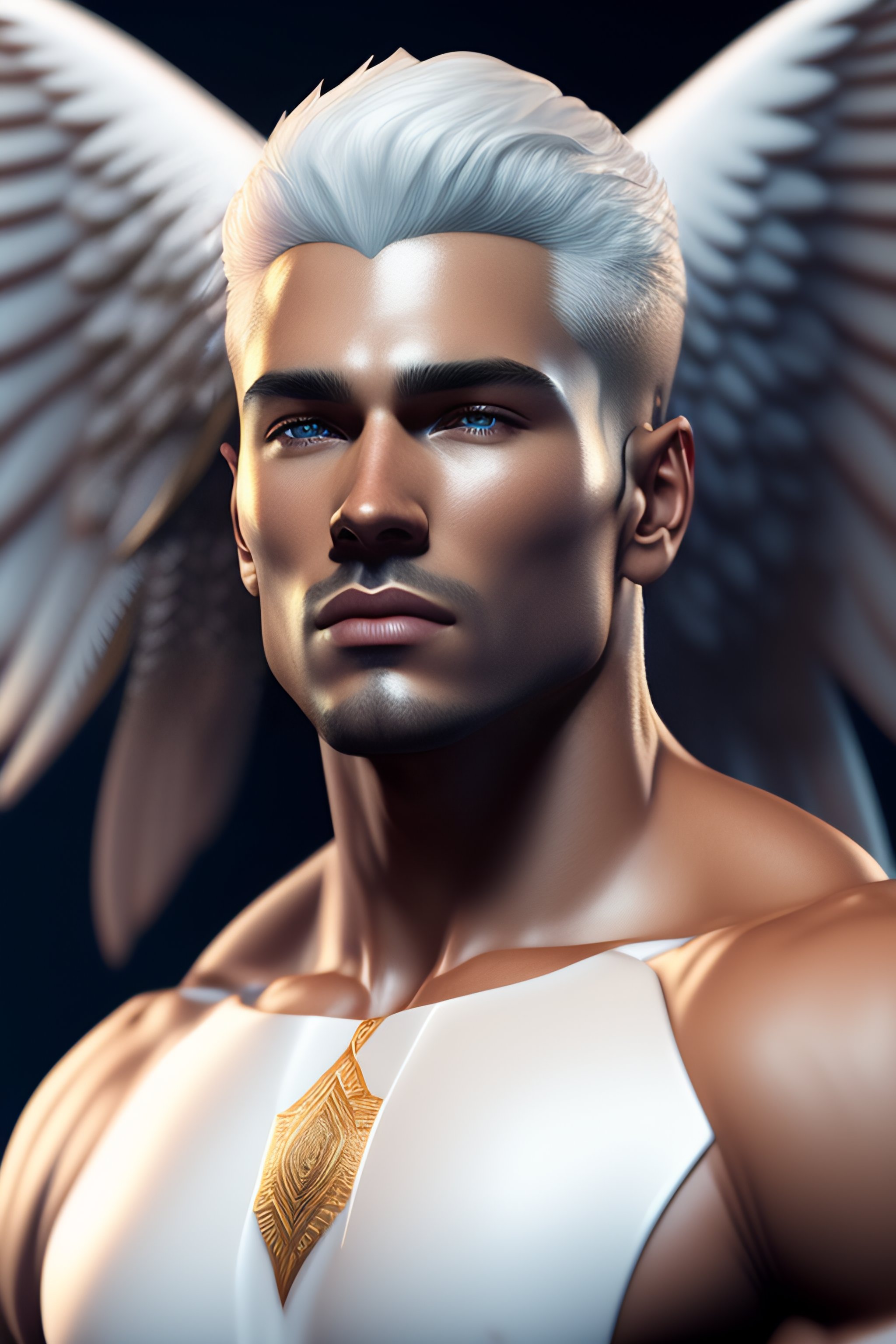 Lexica - Highly detailed full body shot illustration of white male ...