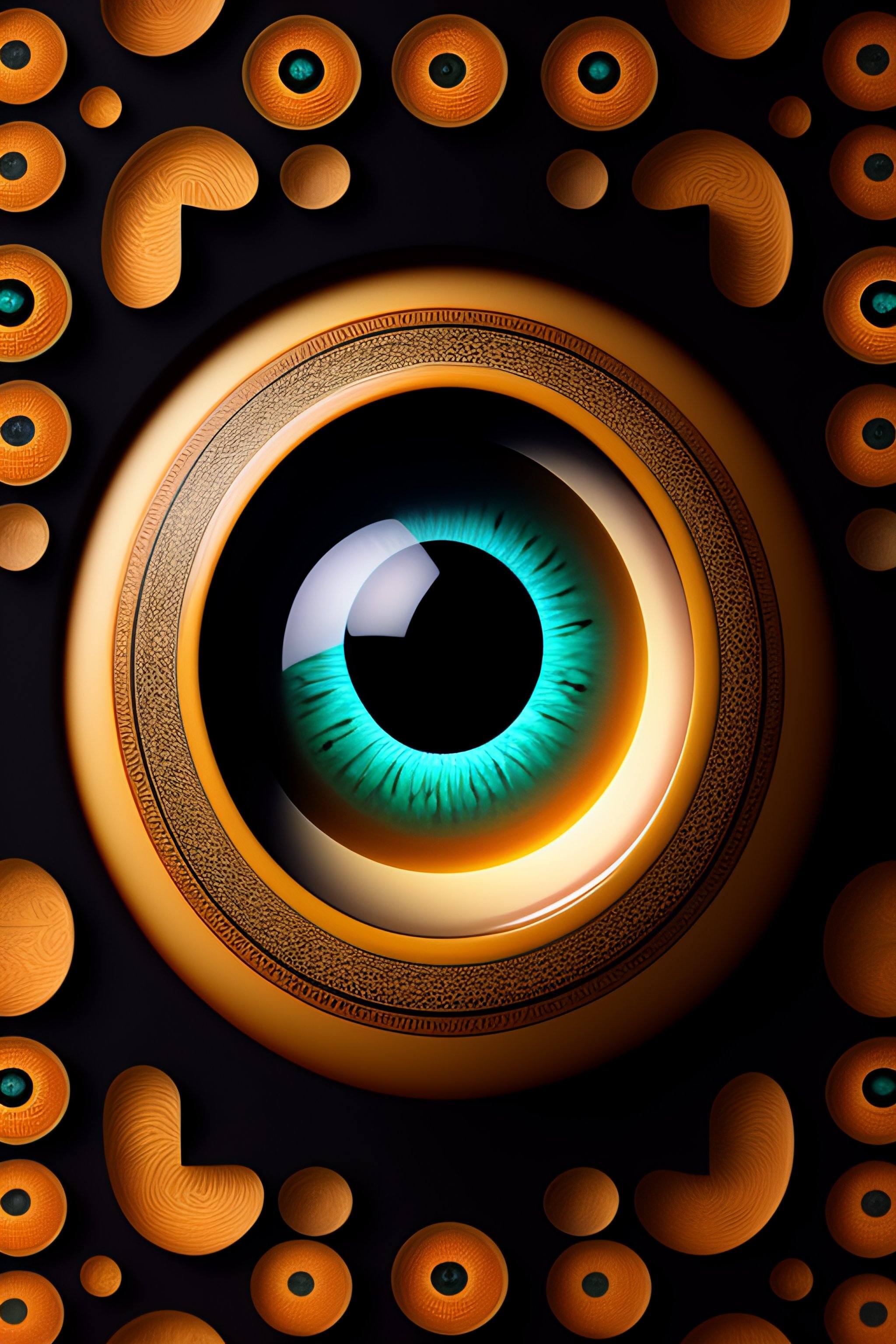 Lexica - Repeating pattern of eyeballs,masterful composition, aged ...