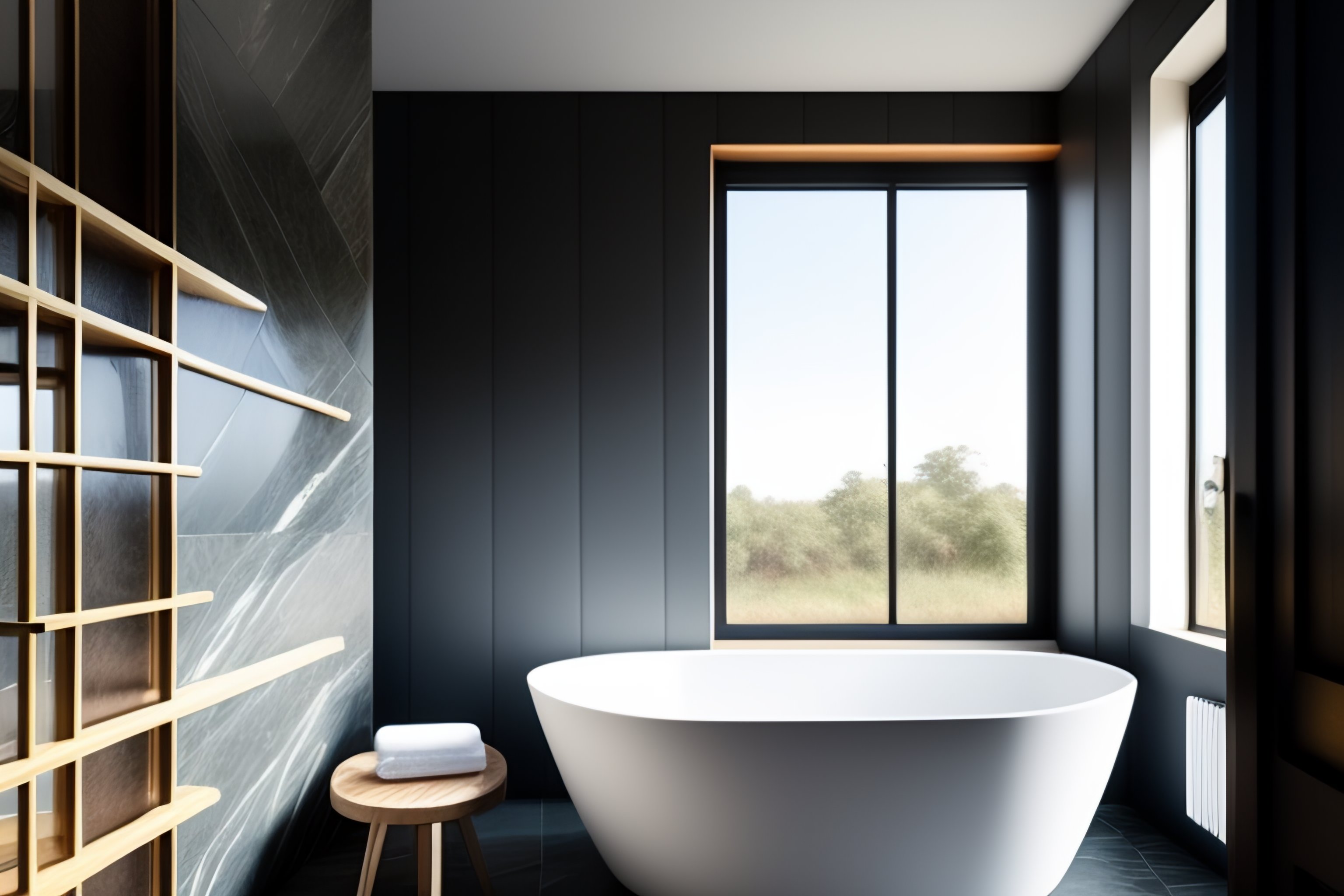 Lexica - Opulent bathroom tiles in marble imitation, mosaic covered ...