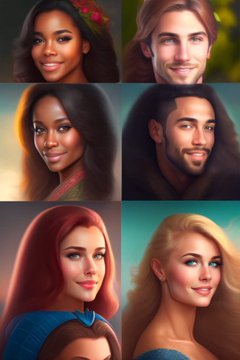 Lexica - A collection of authentic portraits, capturing a variety of ...