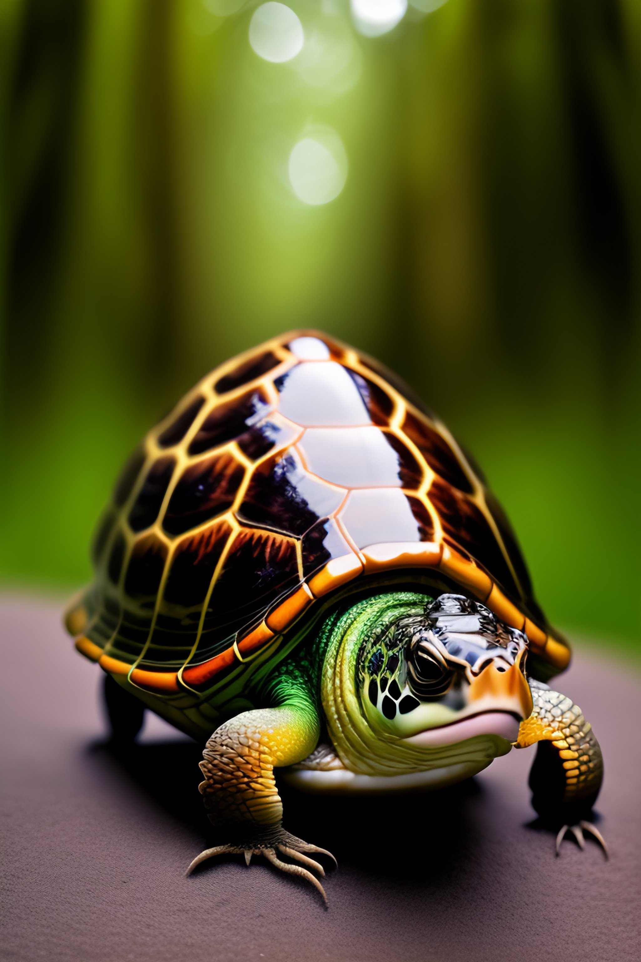 Lexica - Man transforming into a turtle