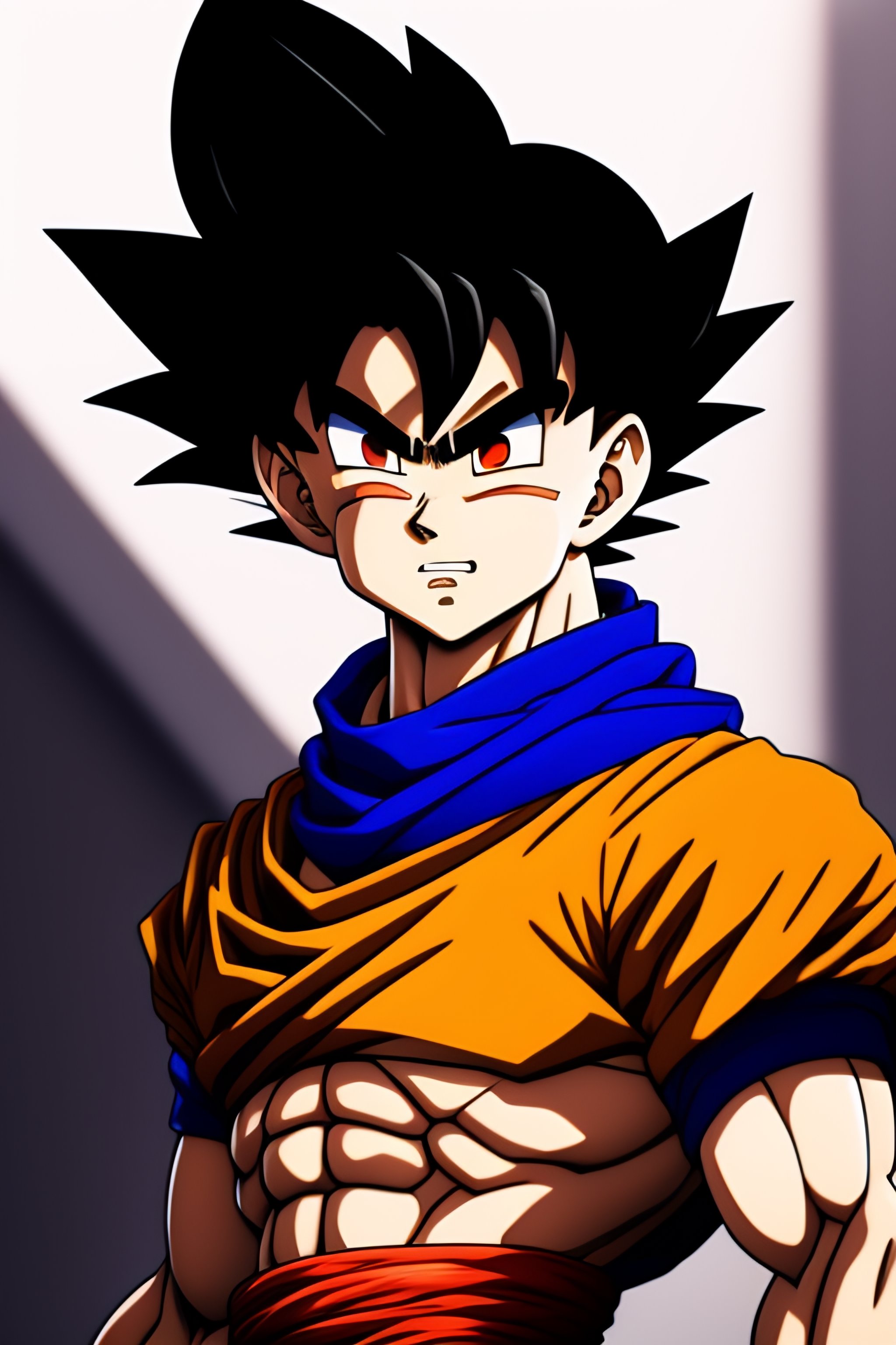 Lexica - Goku akira. anime line art.