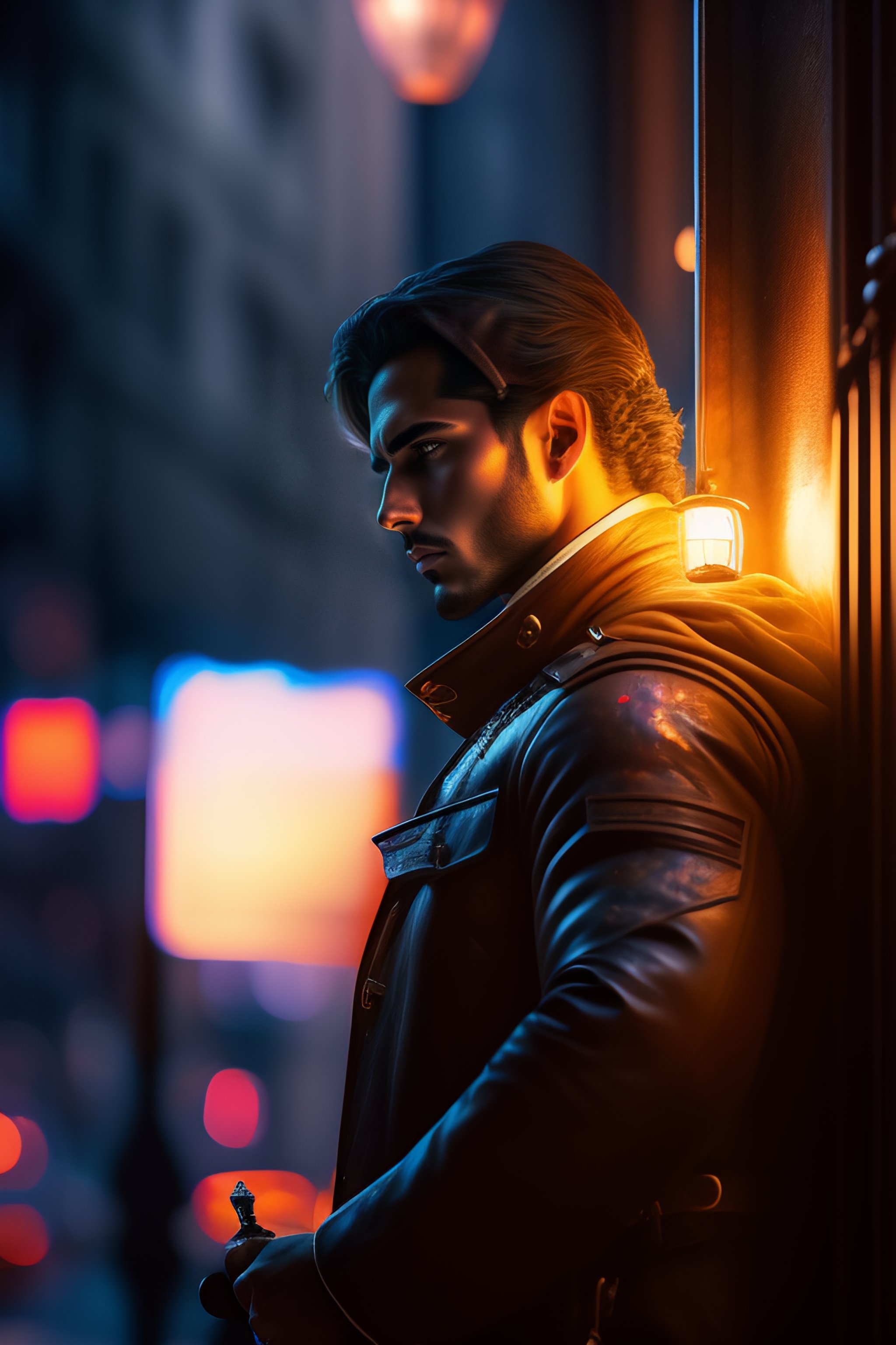 Lexica - Male, painter of the work, cinematic composition, dramatic ...