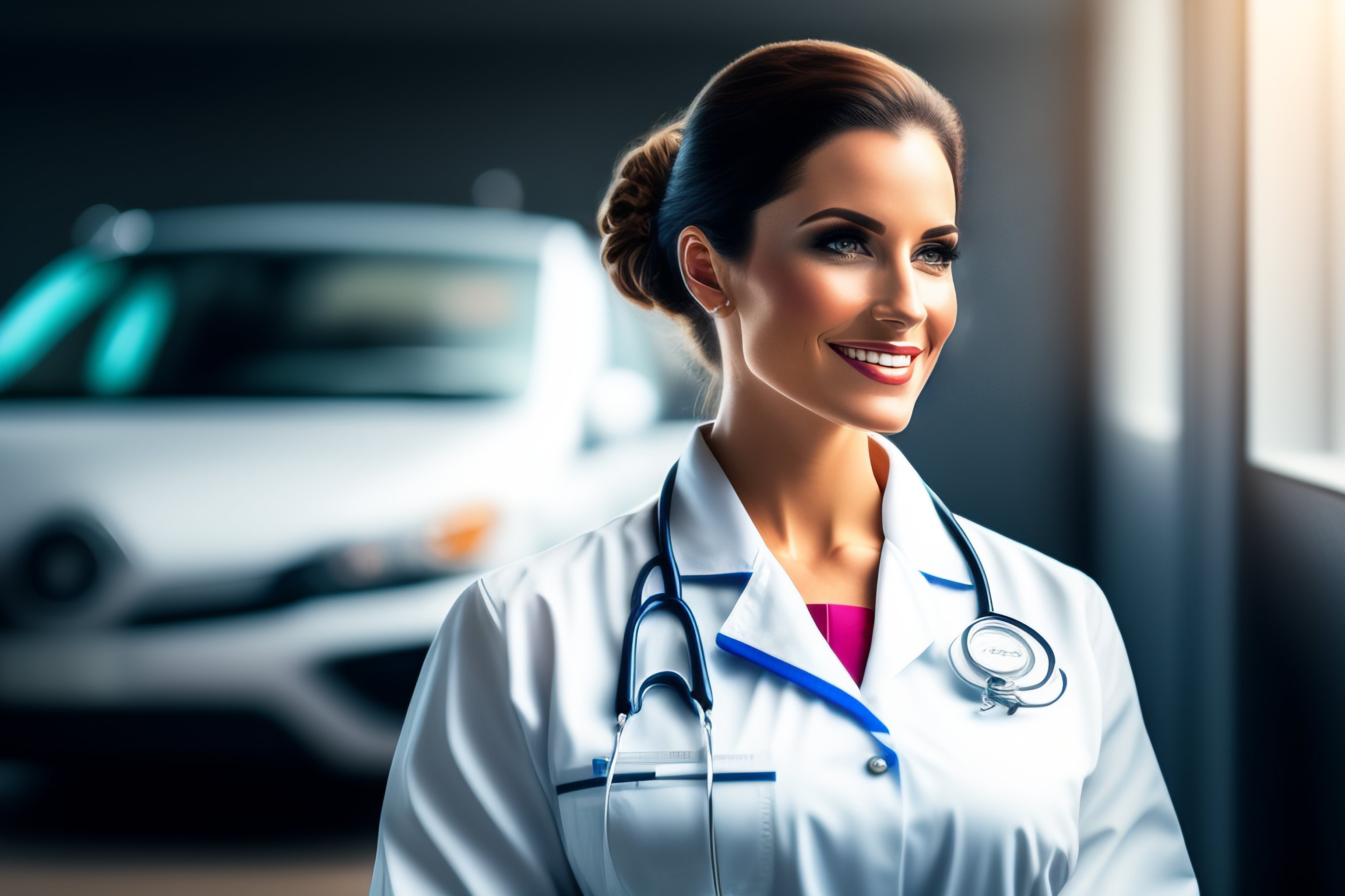 Lexica - BEAUTIFUL NURSE HOLDING A STETHOSCOPE