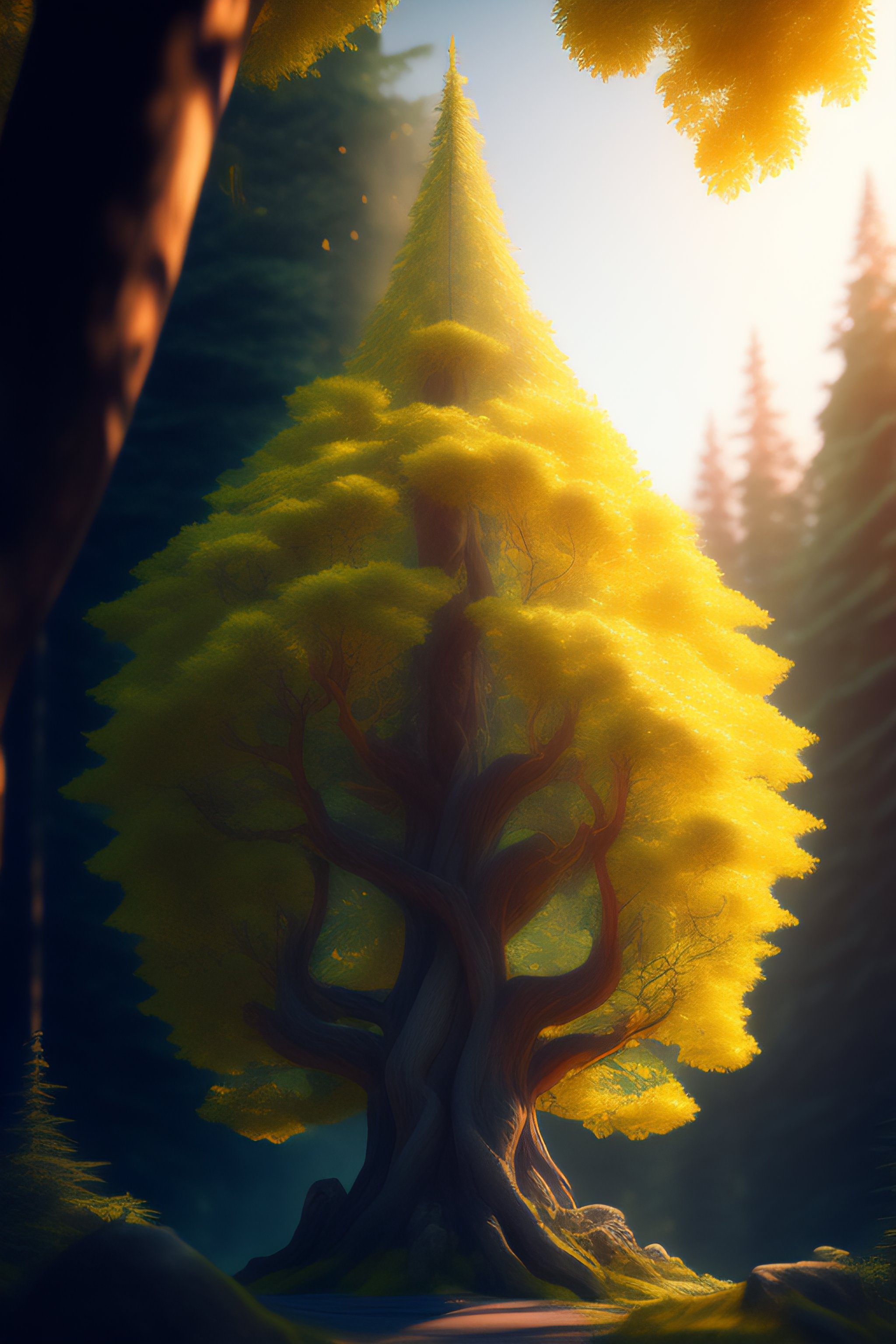 Lexica - Tree by charlie bowater and titian and artgerm, portrait ...
