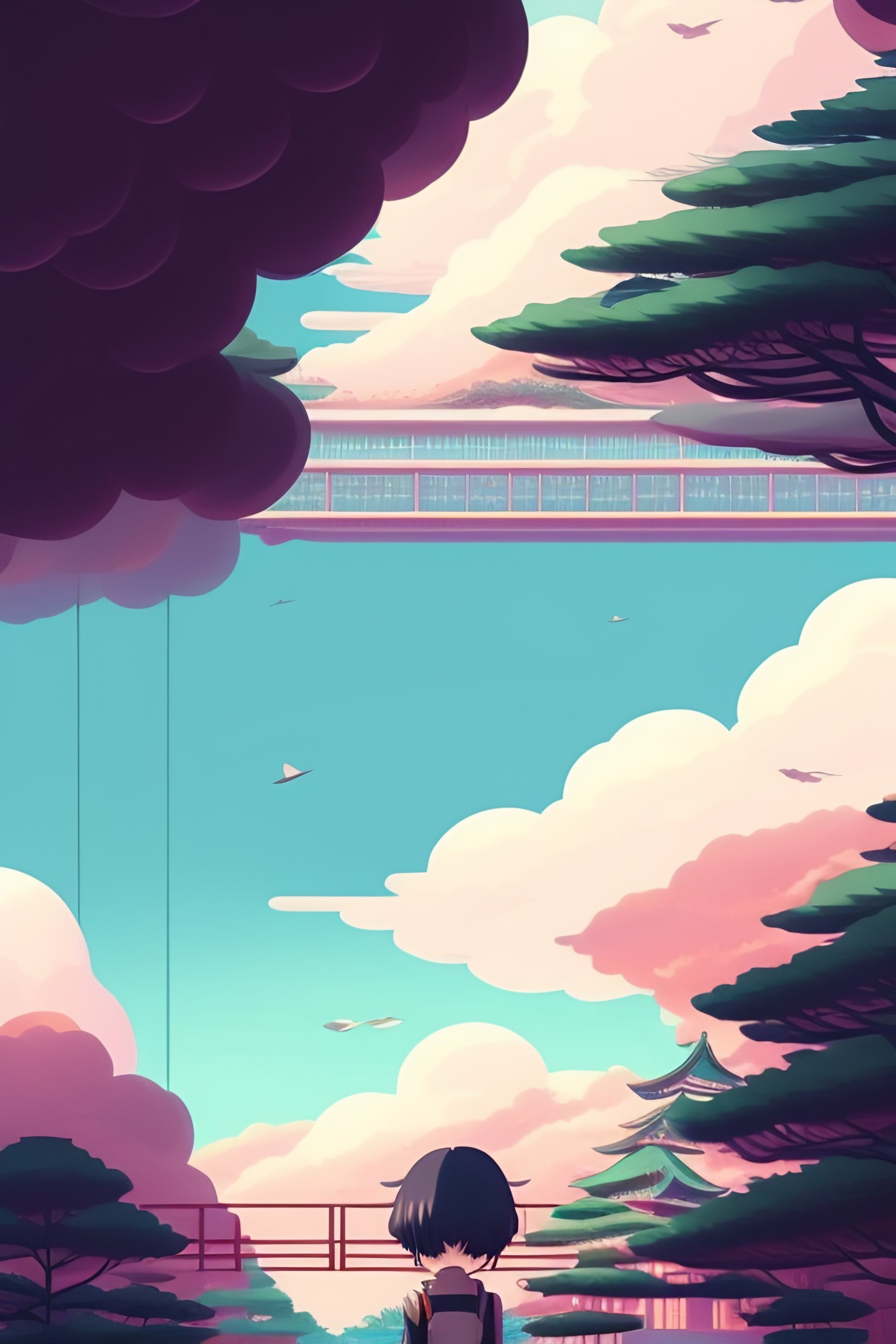 Lexica - Beautiful drawing style vaporware cartoon japan, kawaii anime ...