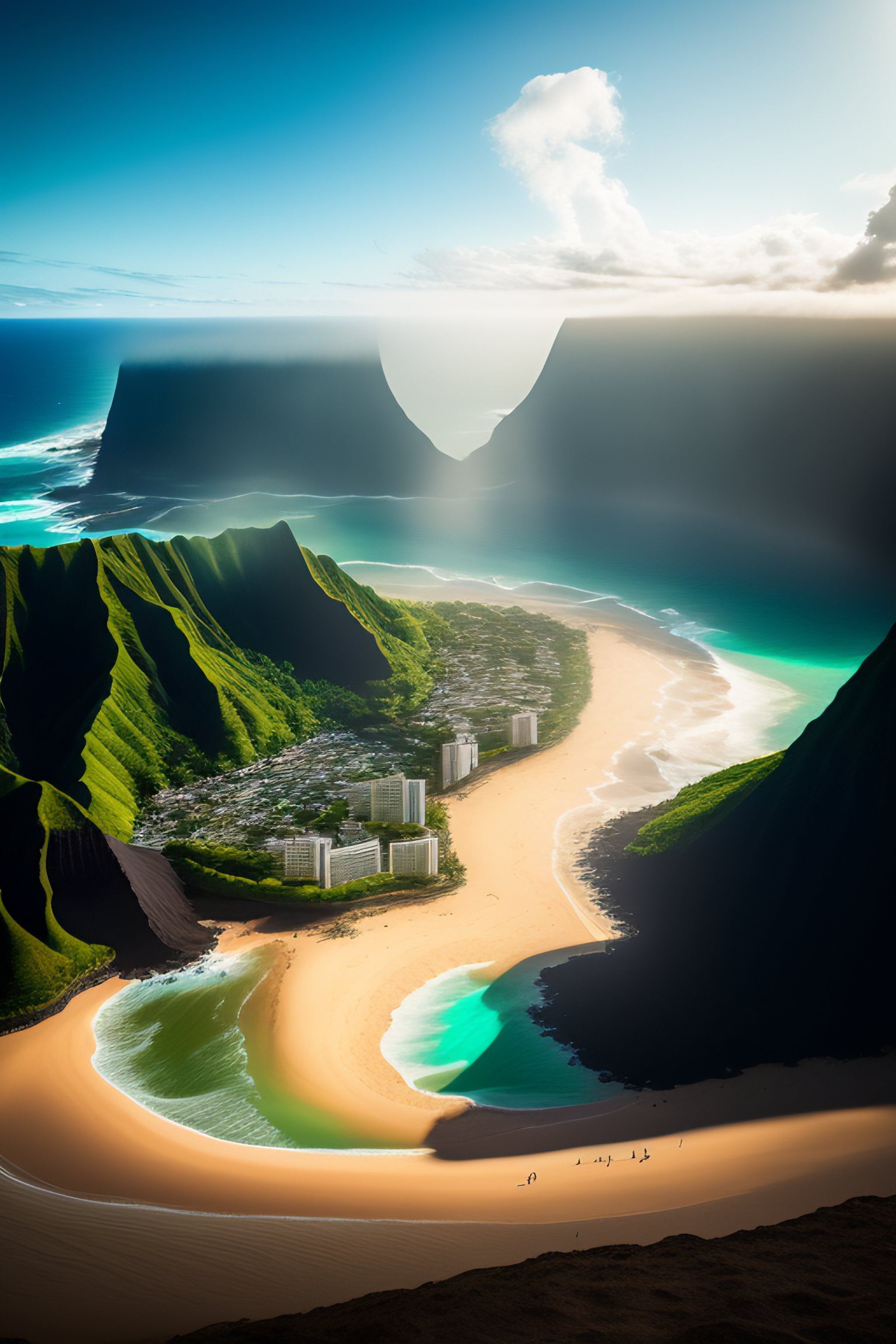 Lexica - People in Hawaii, summer vacation, award-winning photograph ...