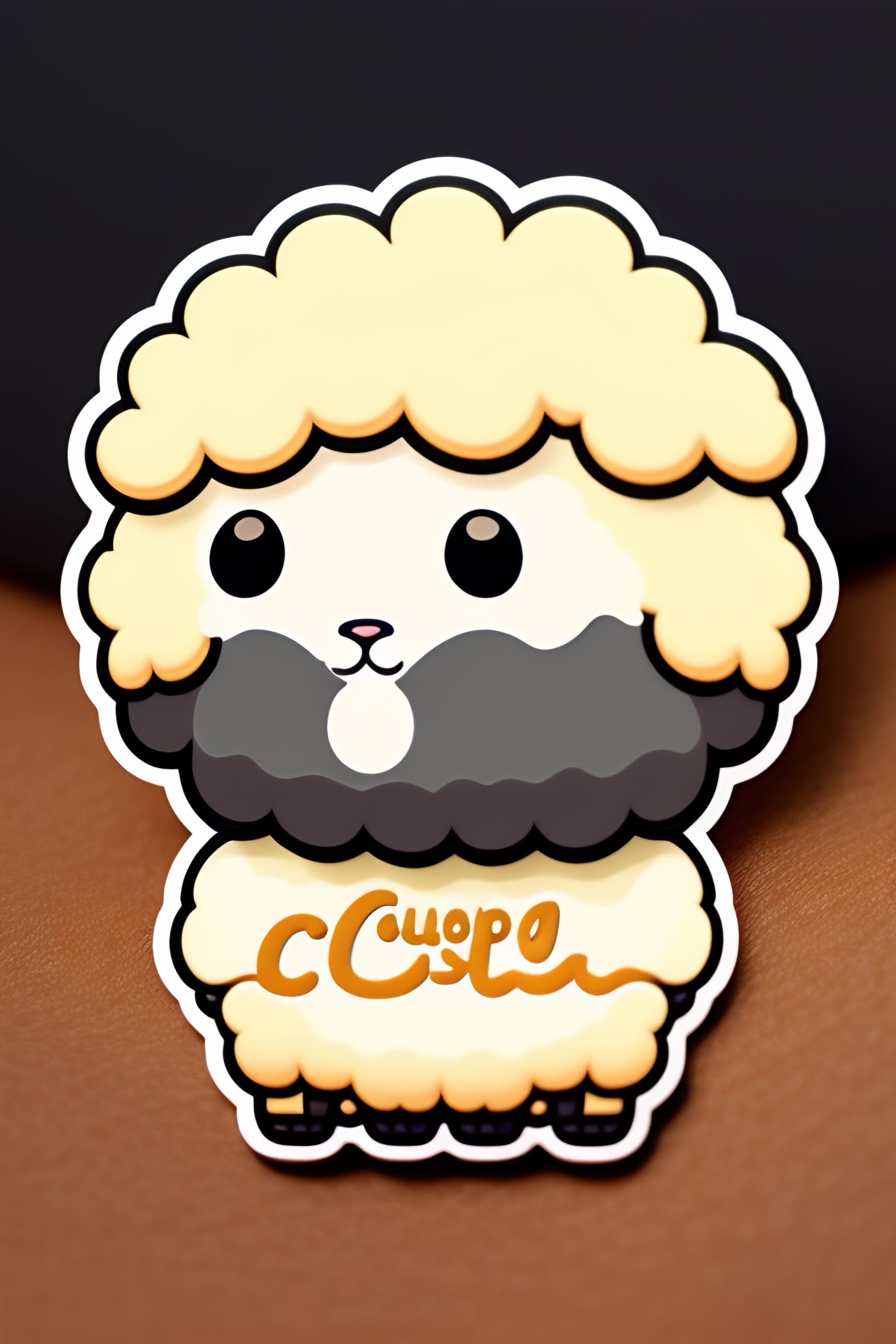 Lexica - Cute sleeping sheep chibi cartone style , sticker logo