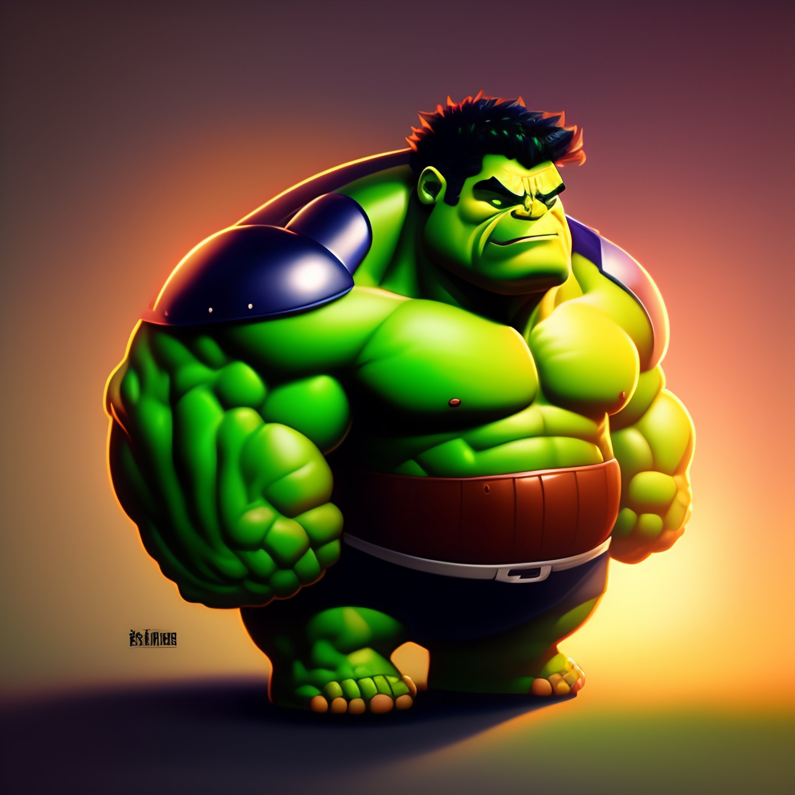 Lexica - Cute and adorable bebé hulk, en pie, cuerpo completo, centrado ...