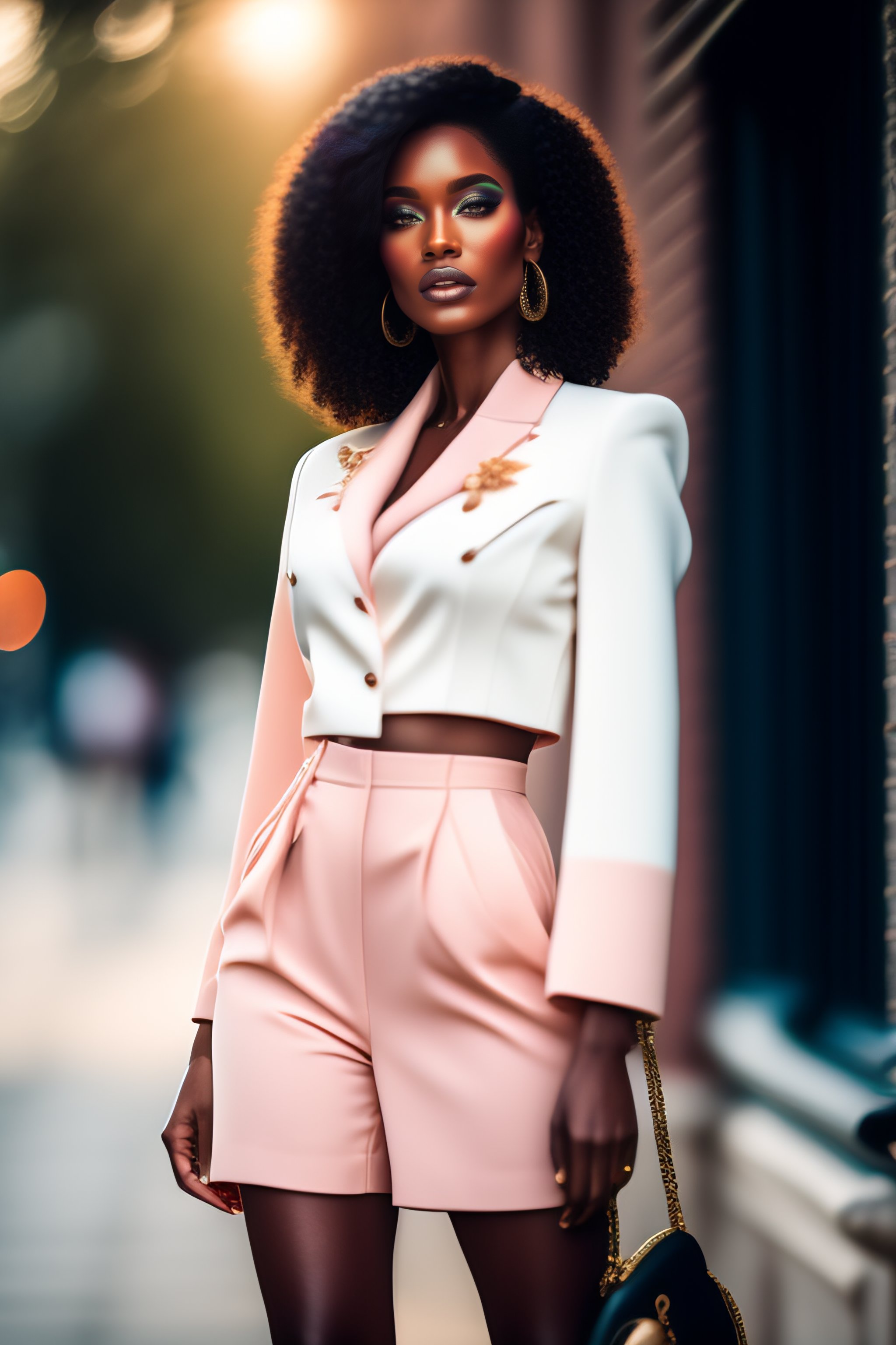 Lexica - Canon 50 photo of model wearing spring Outfit, full body, 100% ...