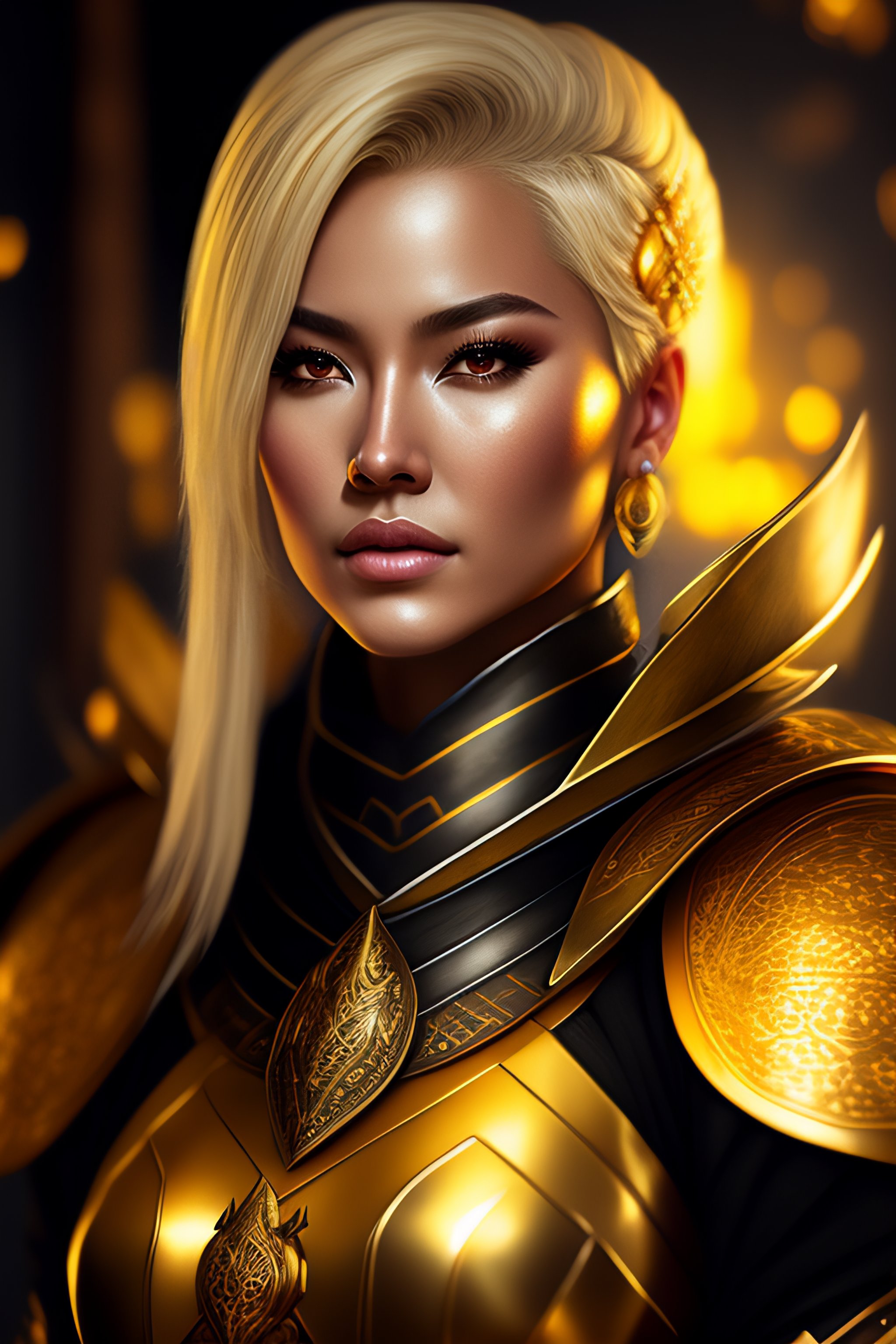 Lexica - Short hair, yellow-ish golden eyes, cinematic portrait ...