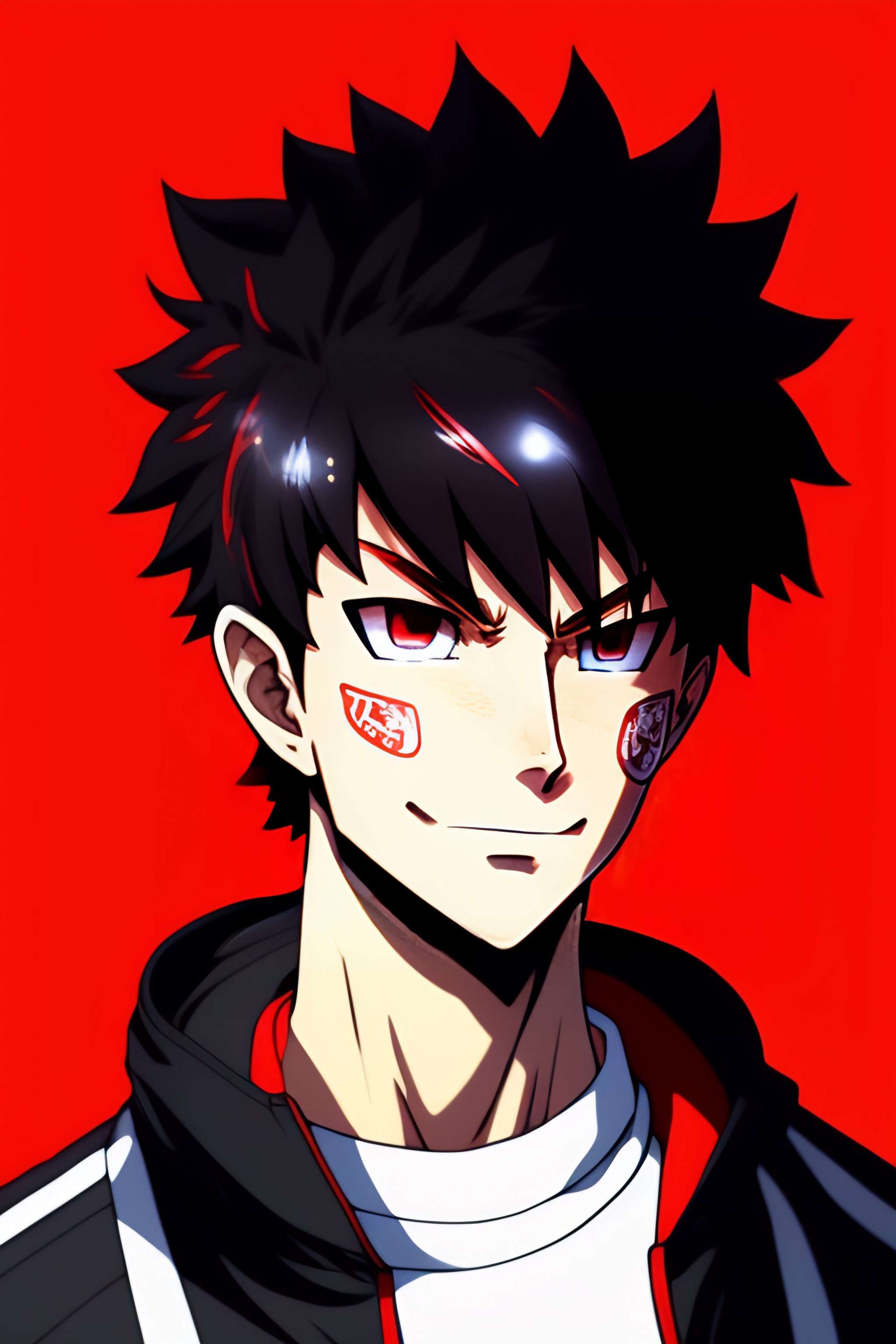 Lexica - Portrait de bakugo dans My hero academia en style dessin