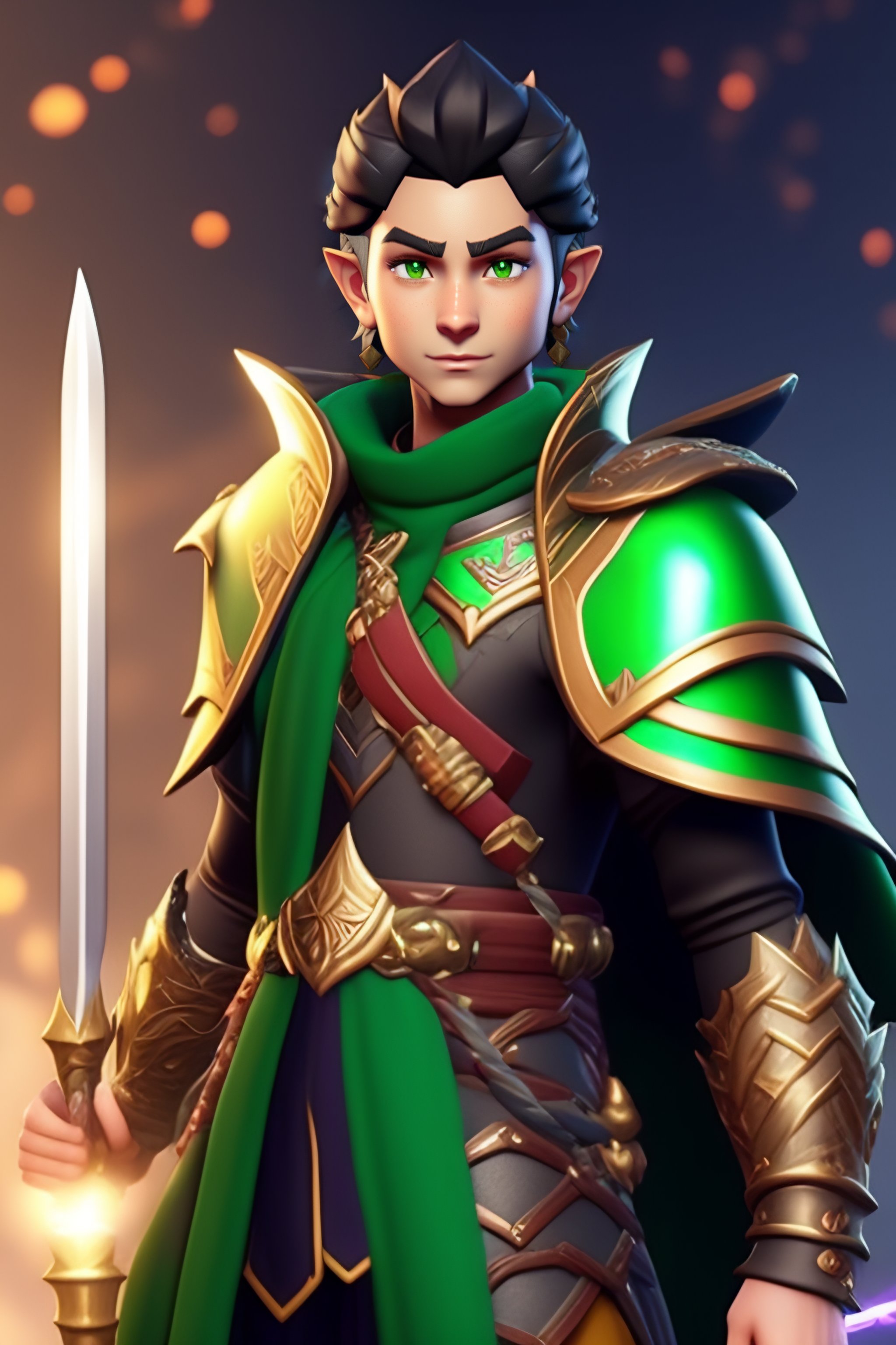 Lexica - In a style of Fortnite and Overwatch. A young human orphan who ...