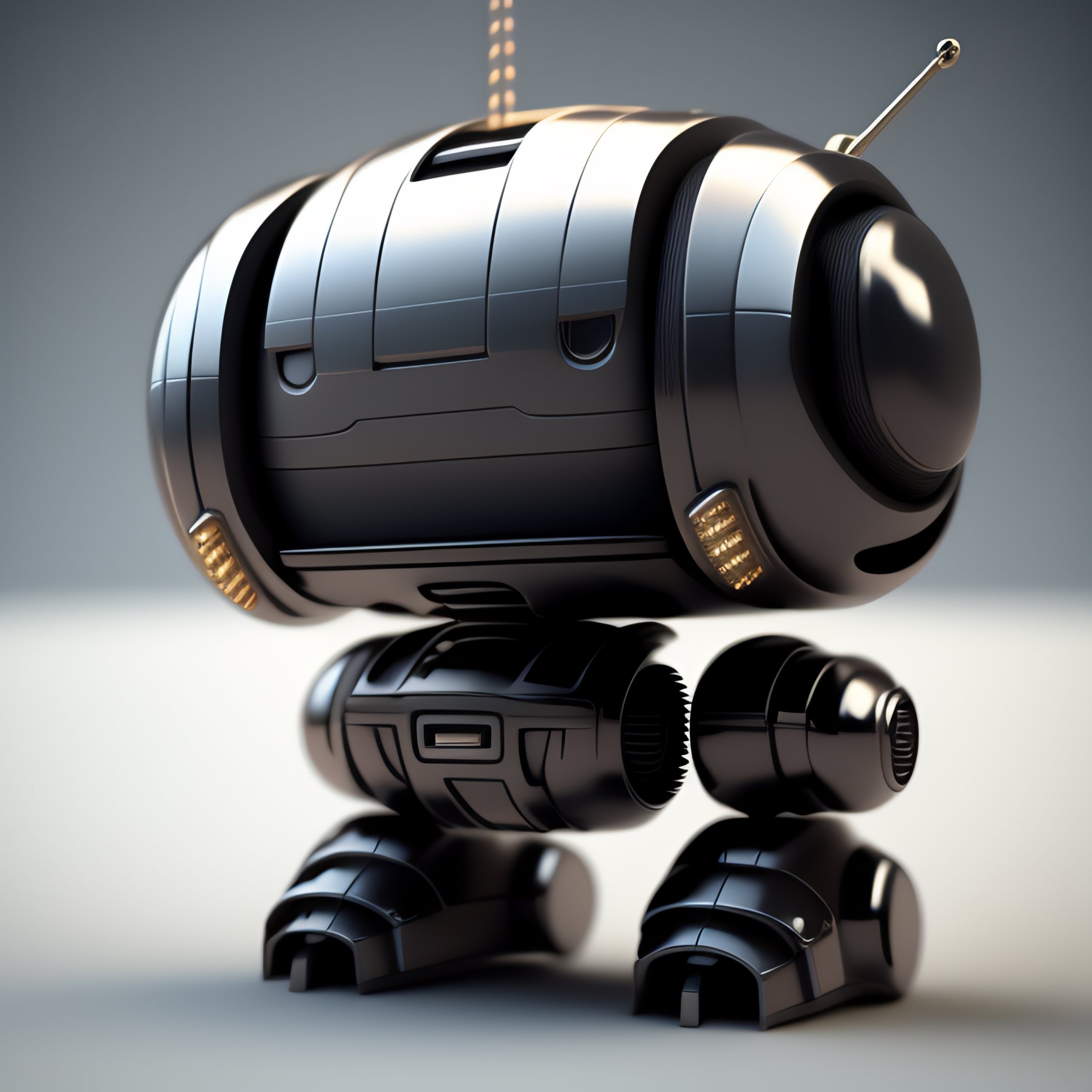Lexica - Cute 3d render of toy art robocop