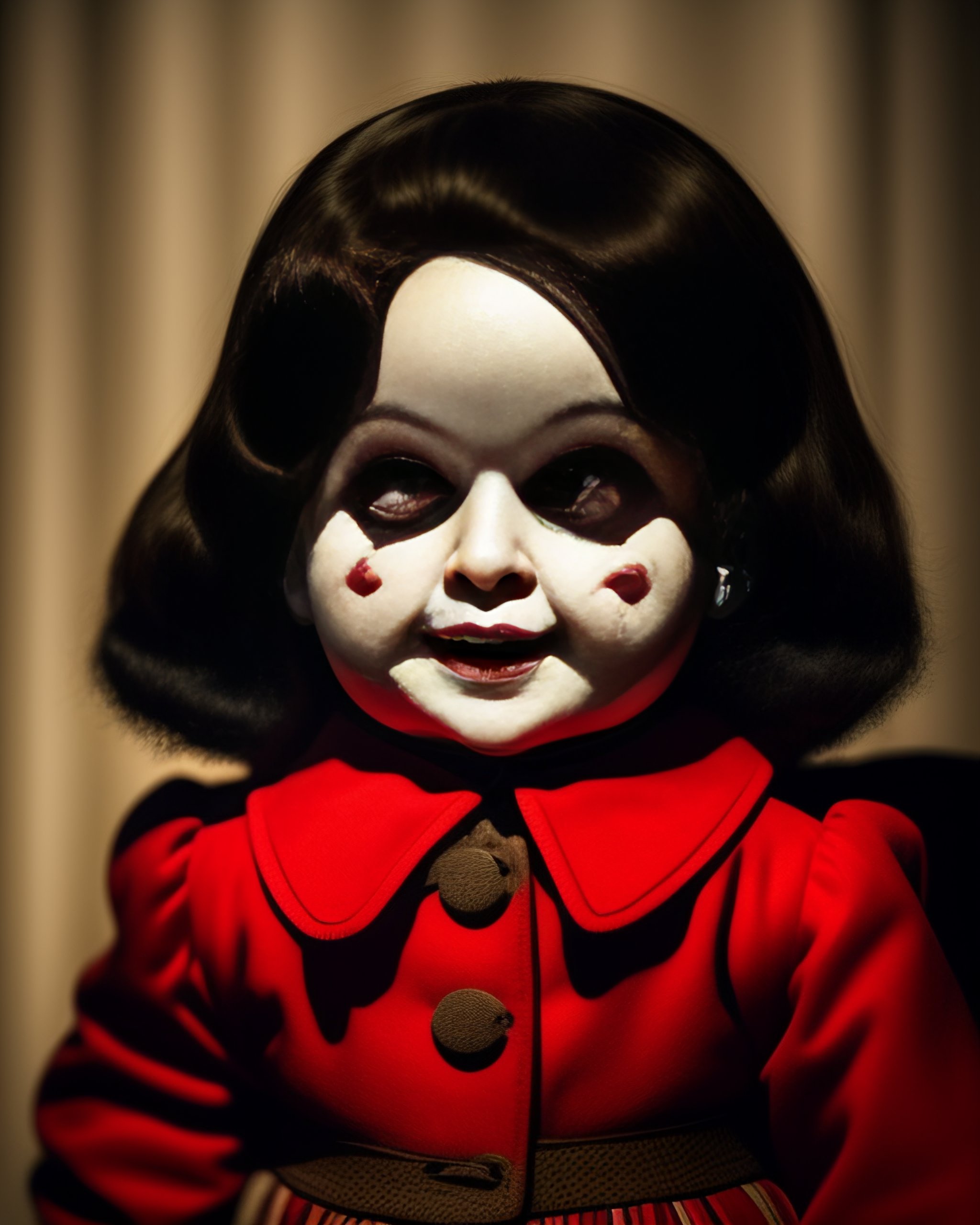 Lexica - Paranormal possesed ventriloquist doll staring at your soul ...