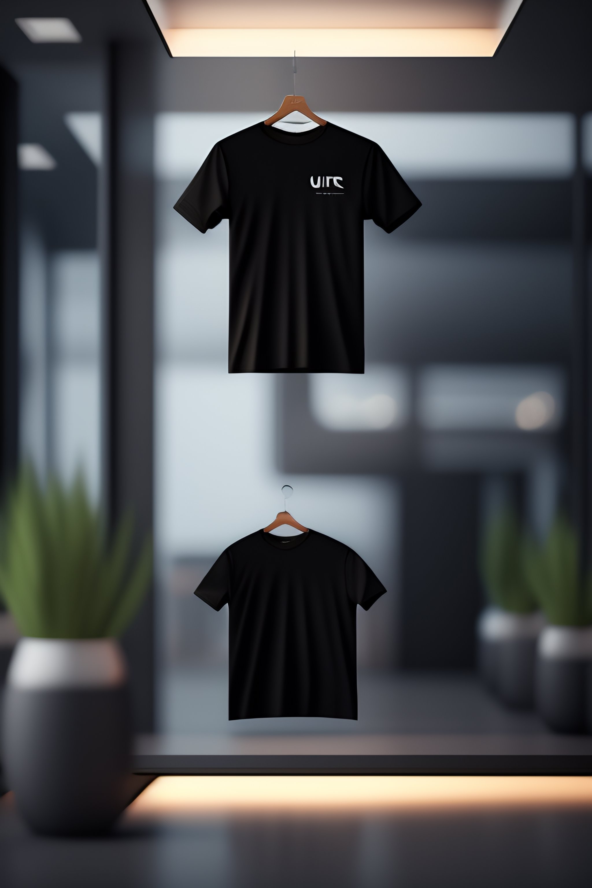 Lexica - Ultra realistic, unreal engine, empty, black T-shirt mockup ...