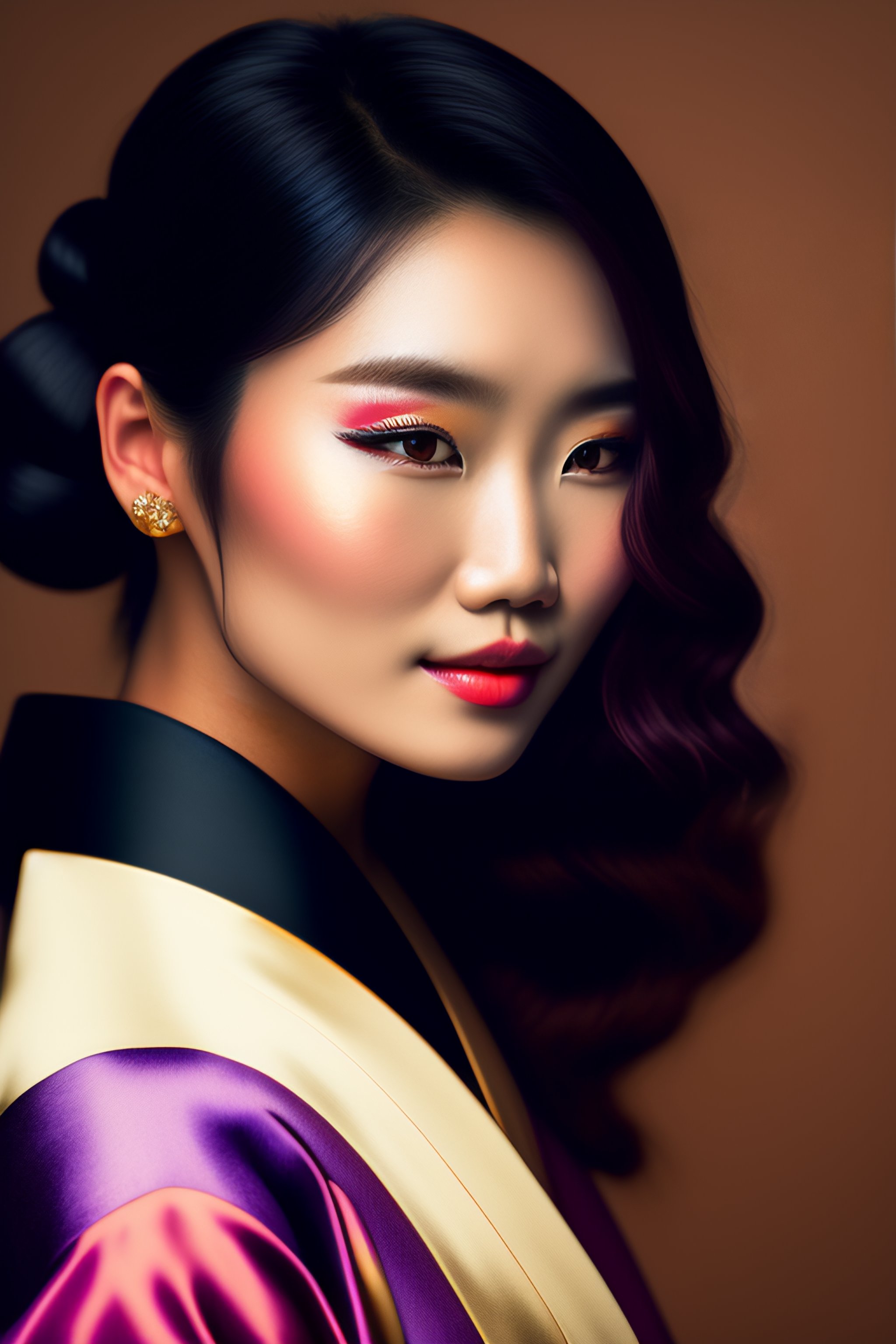 Lexica - Portrait of a stunningly beautiful, young, japanese geisha ...
