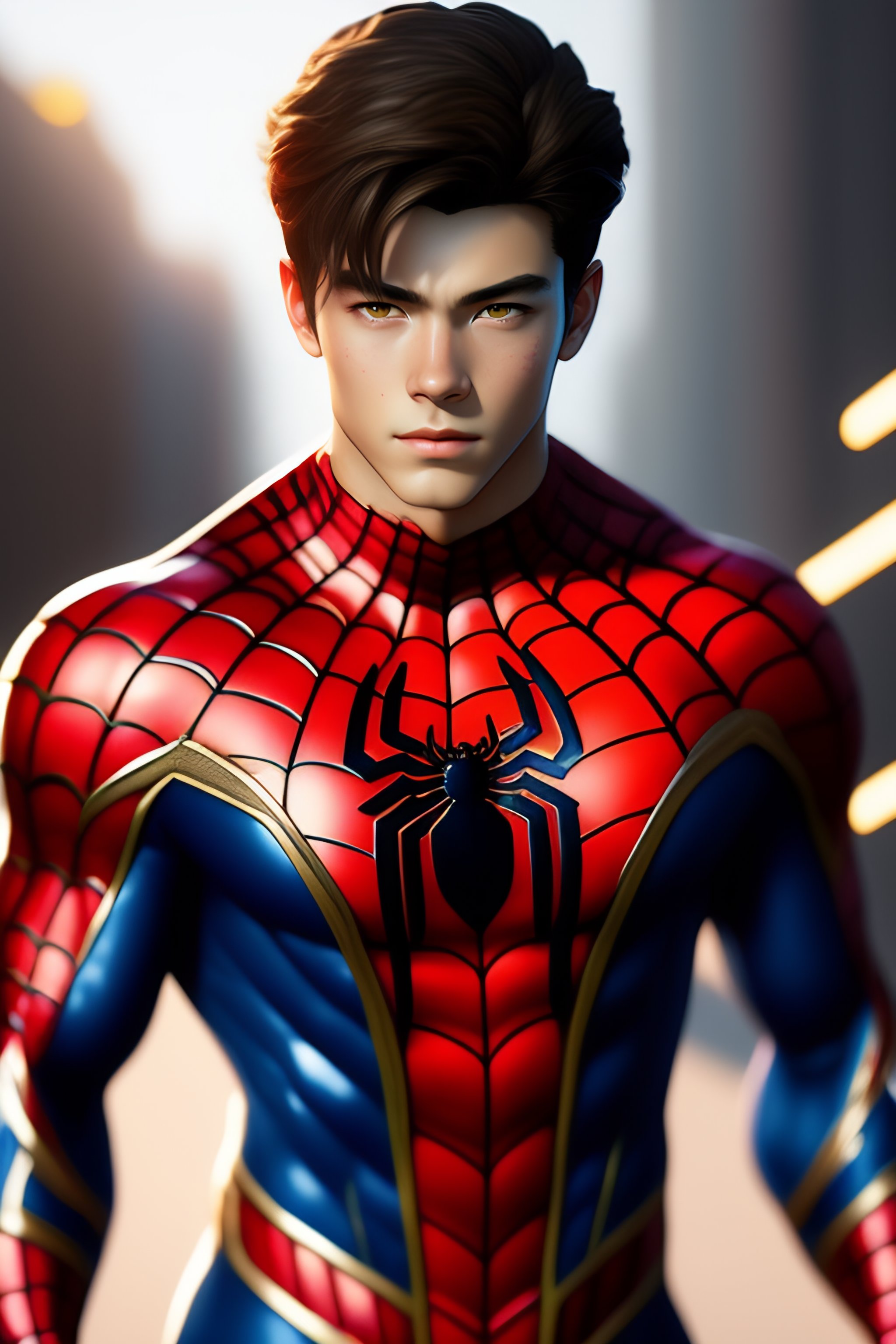 Lexica - Spider man art, highly detailed, complete body composition, by ...