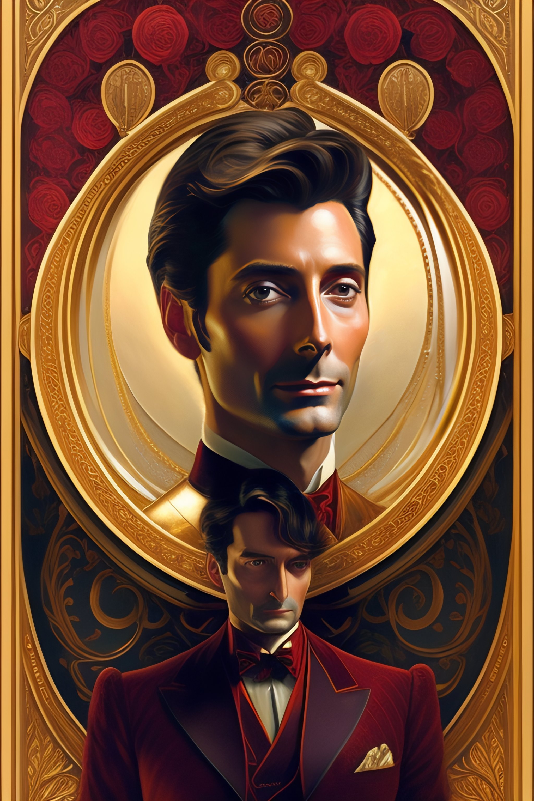 Lexica - Oil portrait of miles edgeworth, intricate, elegant, highly ...