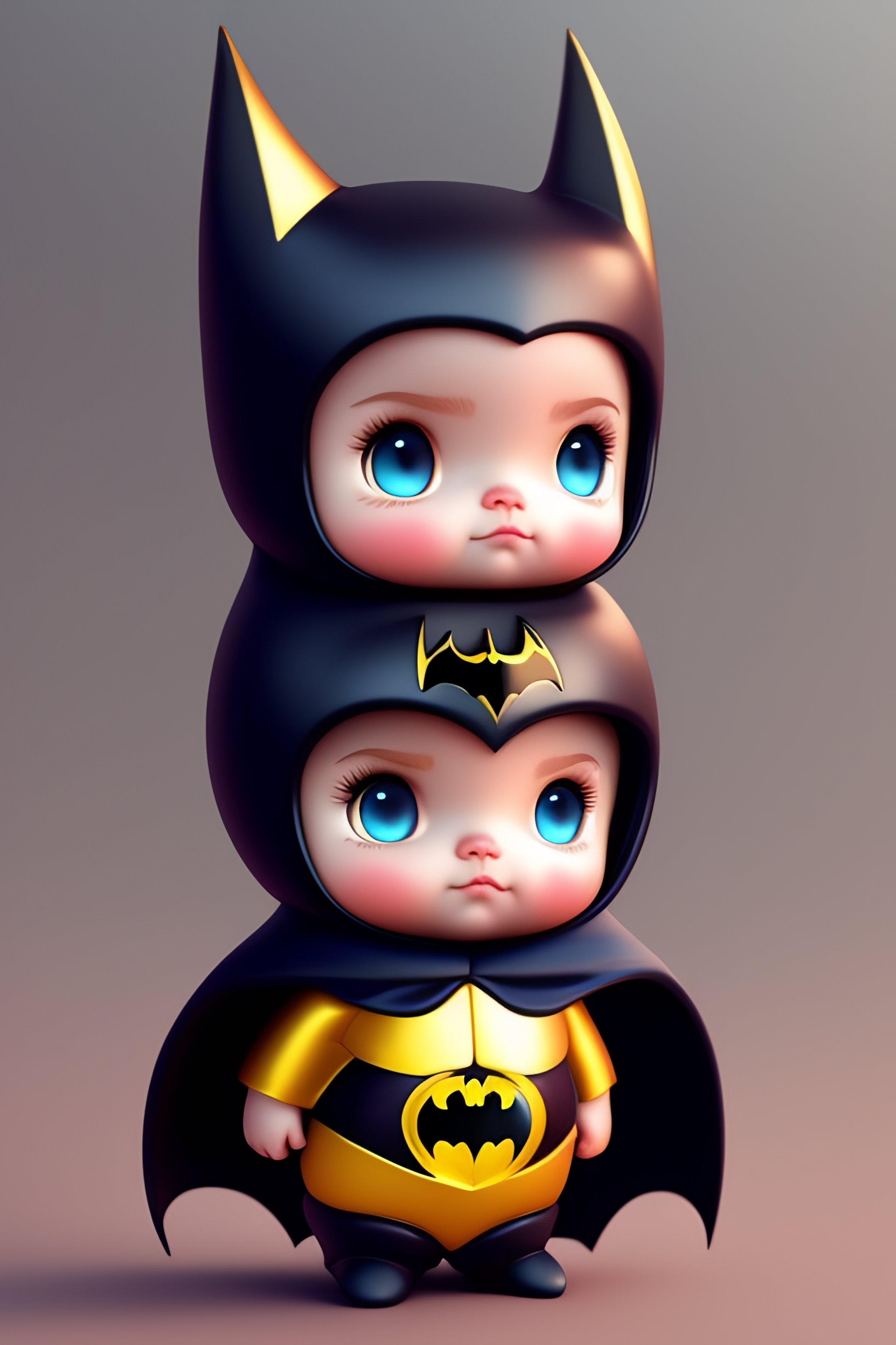 Lexica - Cute and adorable cartoon batman baby, fantasy, dreamlike ...