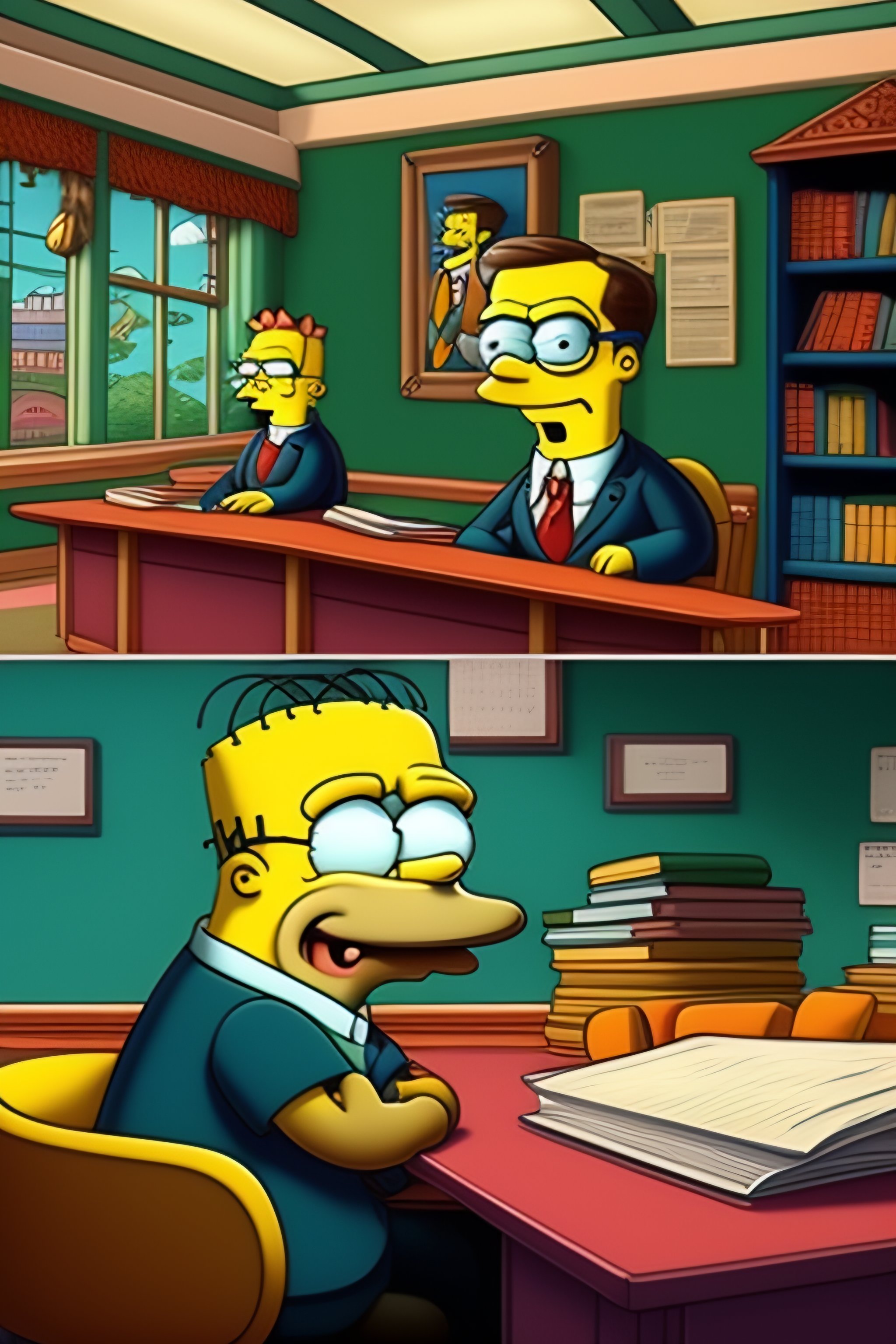 Lexica - Essays writing bored student Simpsons style