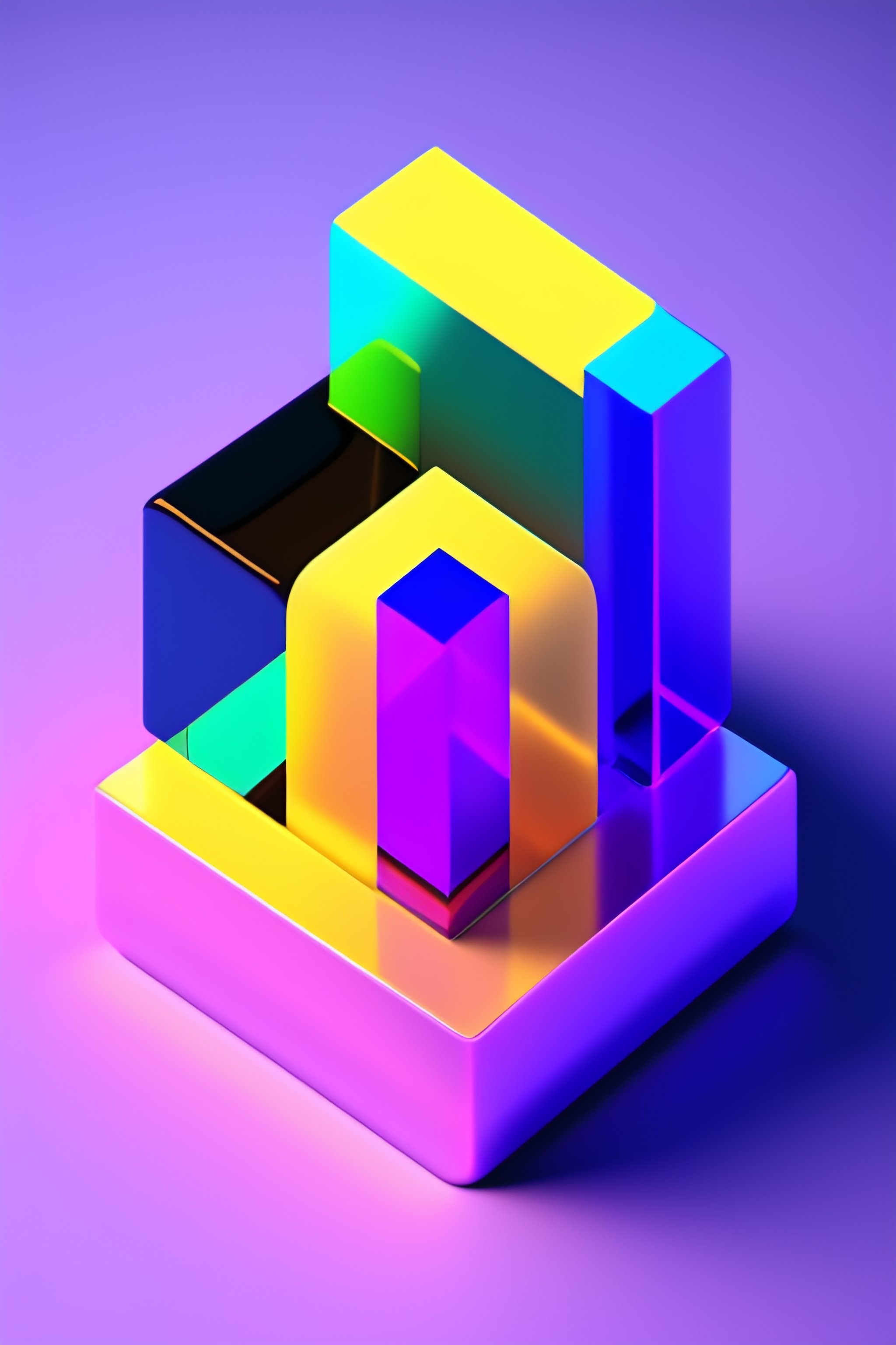 Lexica - 3d render of a transparent rectangular block, 6 inches high ...