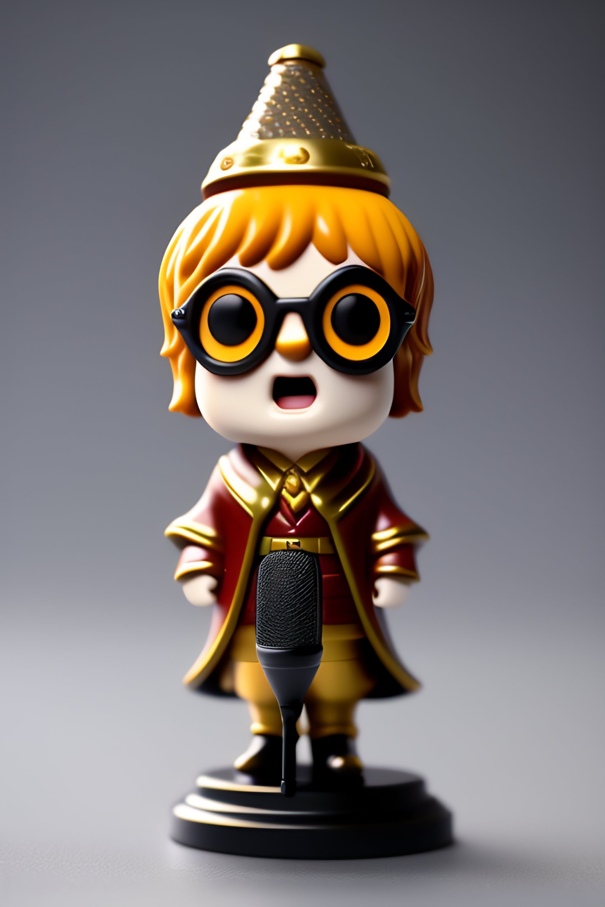 Lexica - Harry Potter wizard rock singing microphone funko realistic 3d ...