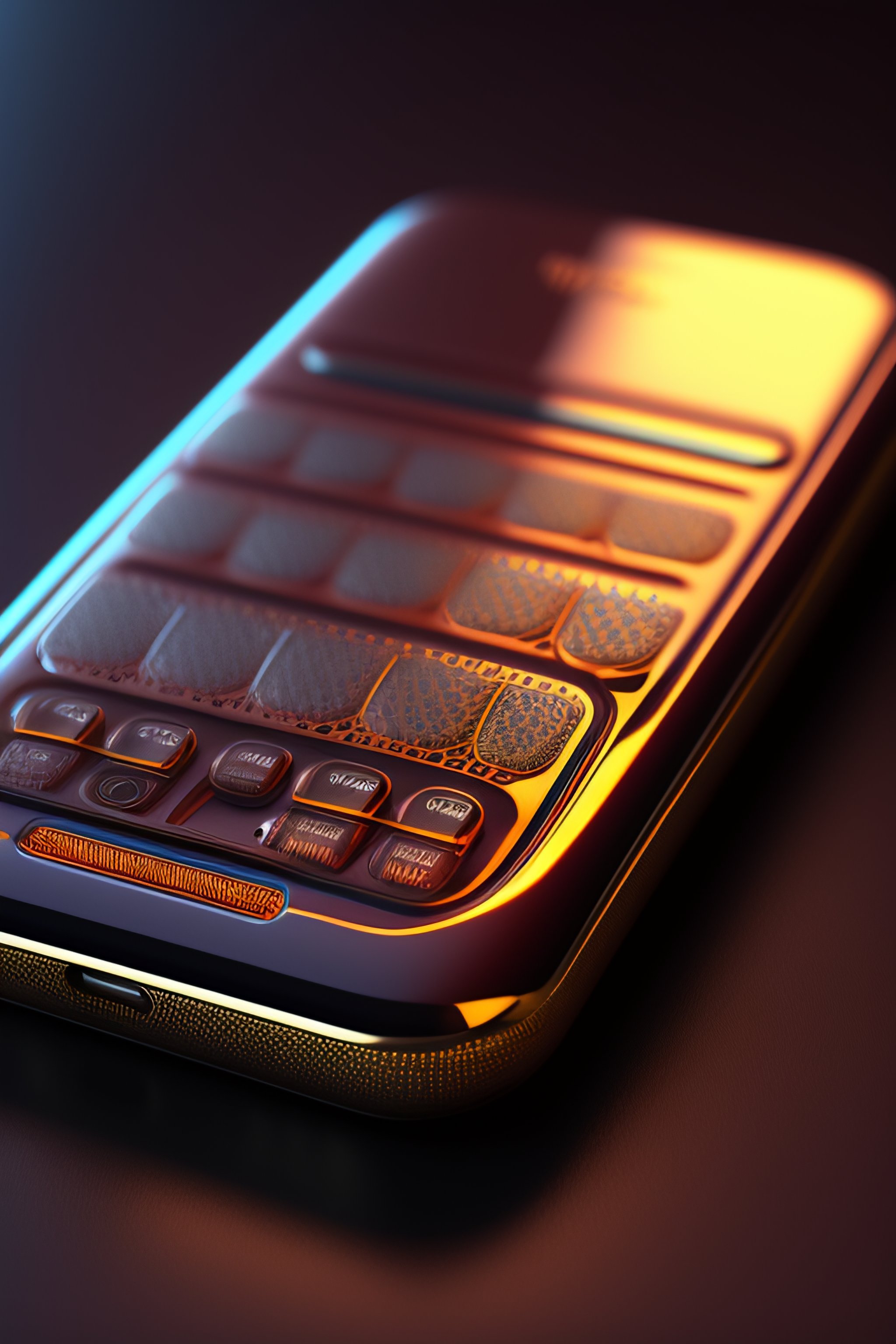 Lexica - A cell phone with Japanese Tiangou pattern, centred, night ...