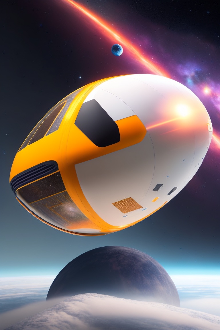 Lexica - "Interstellar Explorer Spaceship" NFT: Embark on a cosmic ...