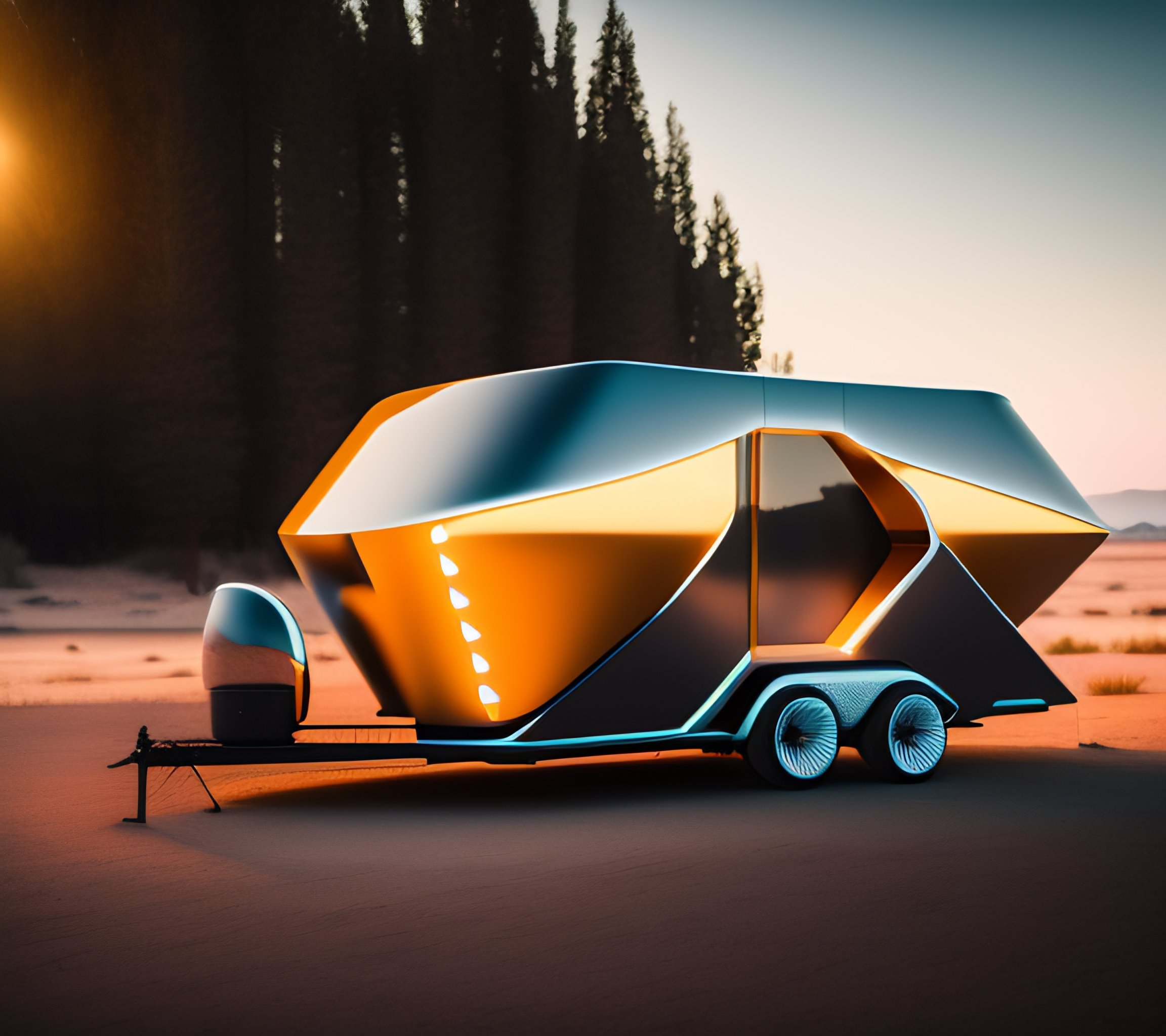 Lexica - Bright lay flash photograph of a futuristic electric ...