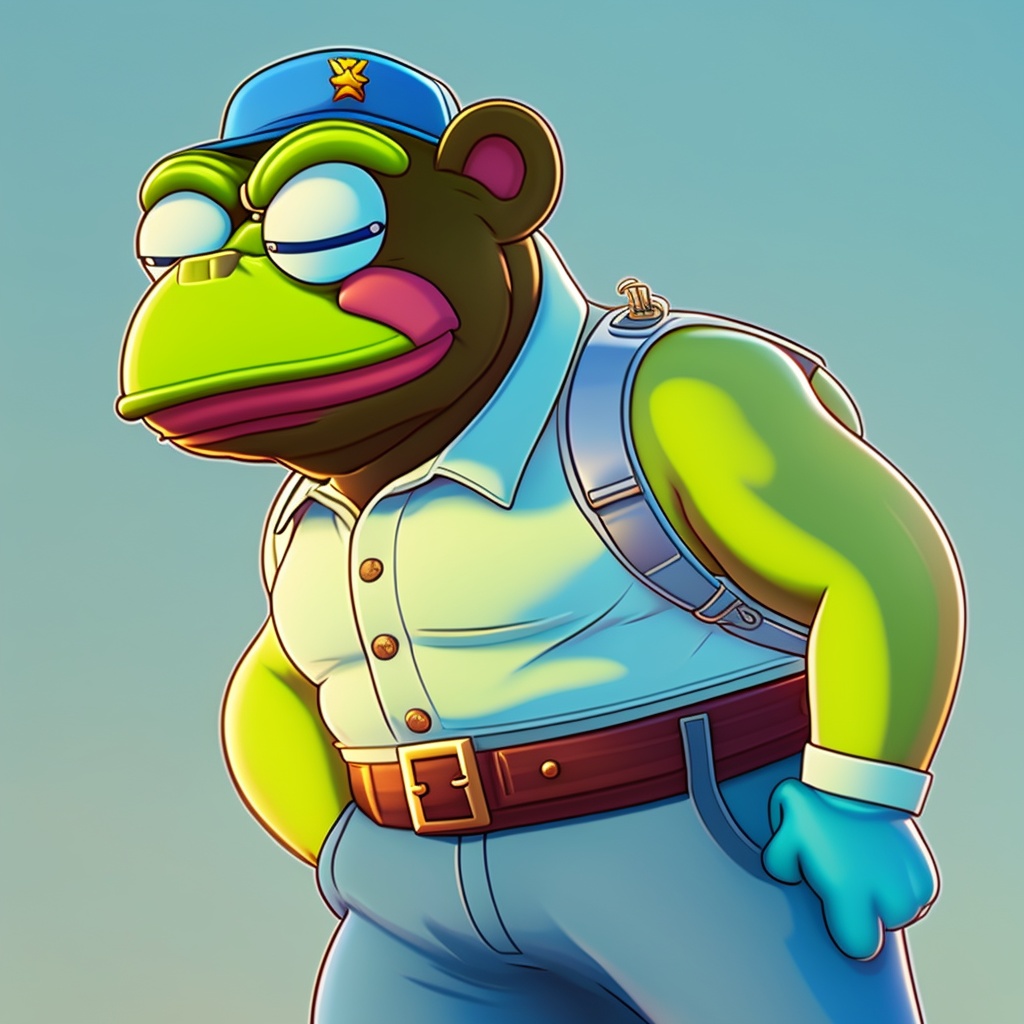 Lexica - Drawn in the Simpsons animation series drawing style, A ...