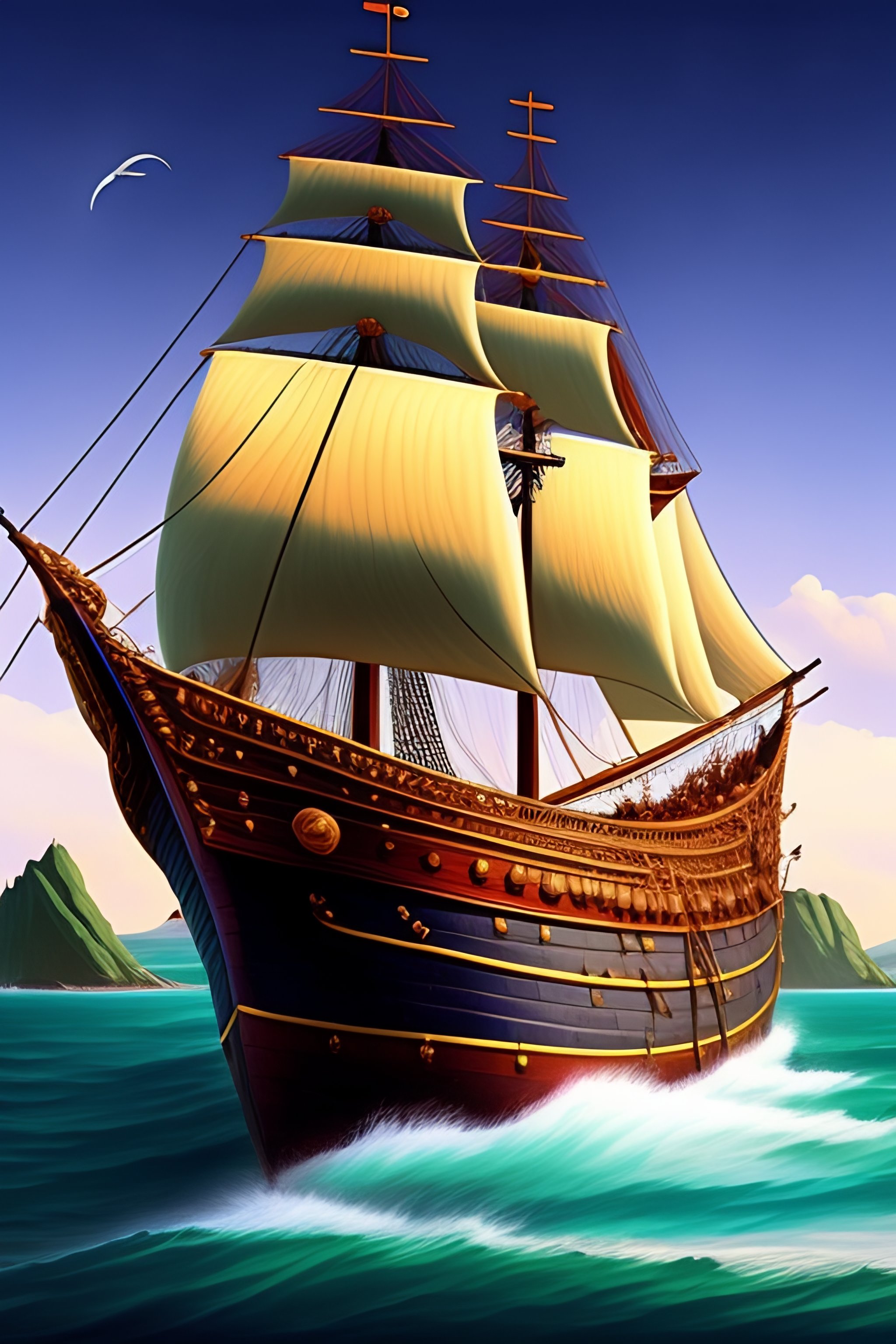 Sailor Ship Background