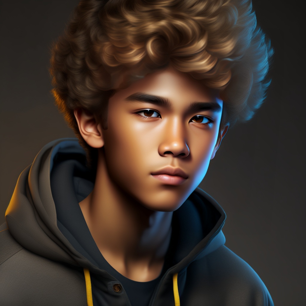 Lexica - A portrait of a handsome teenage boy, crazy mad aggressive ...