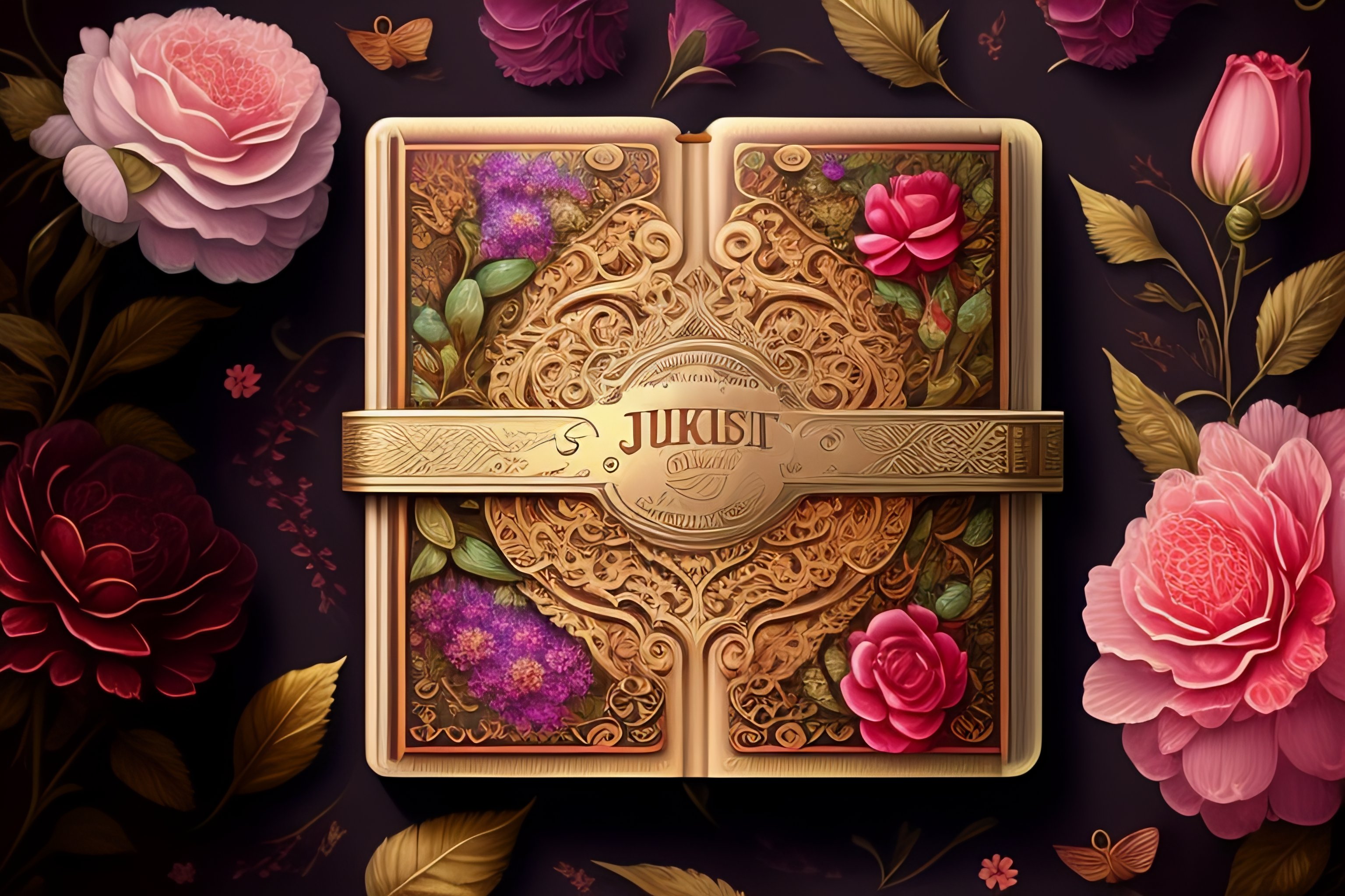 Lexica - Detailed junk journal paper background floral painterly style ...