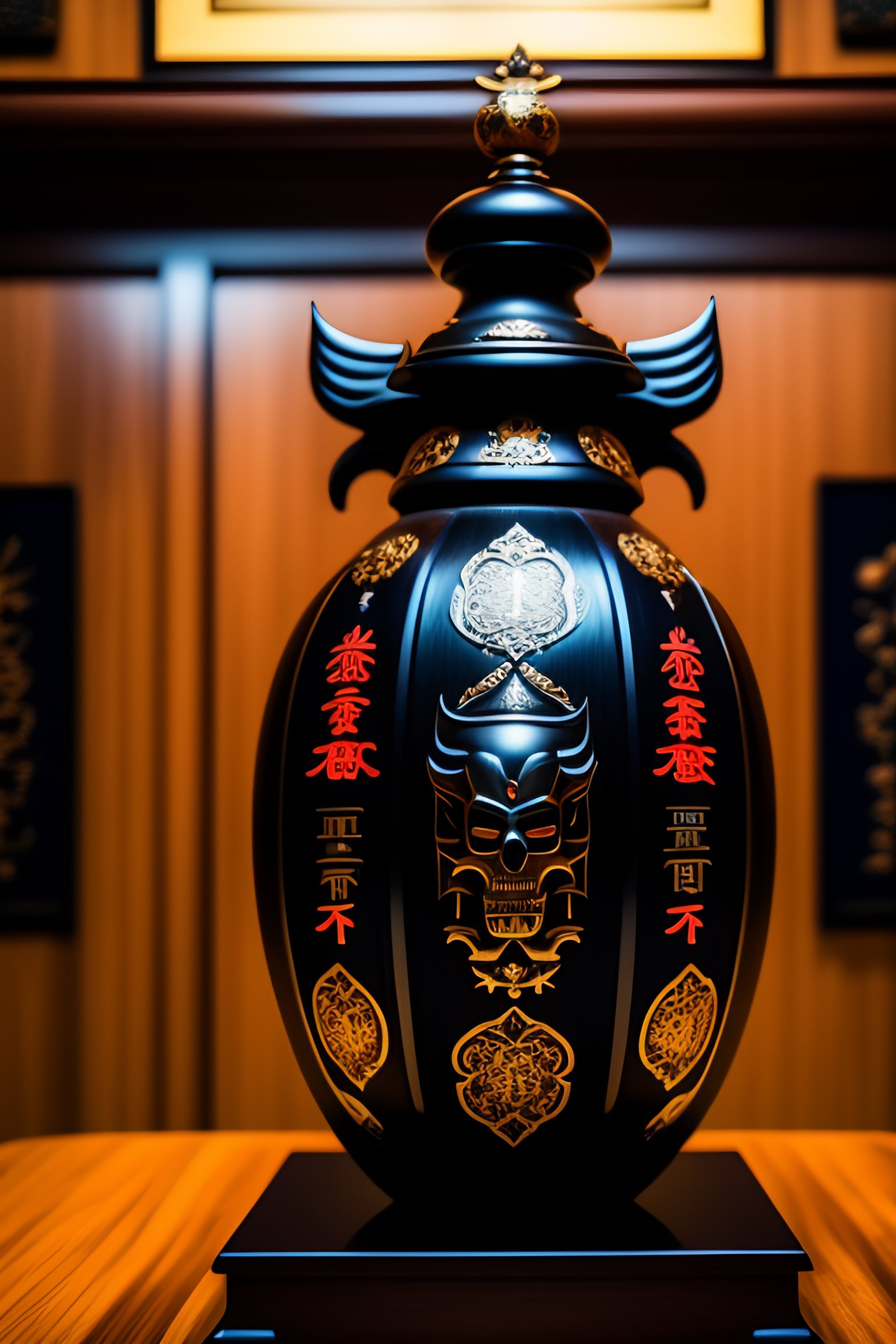 Lexica - mid shot, death reaper , Japanese, , ancestral center piece in ...