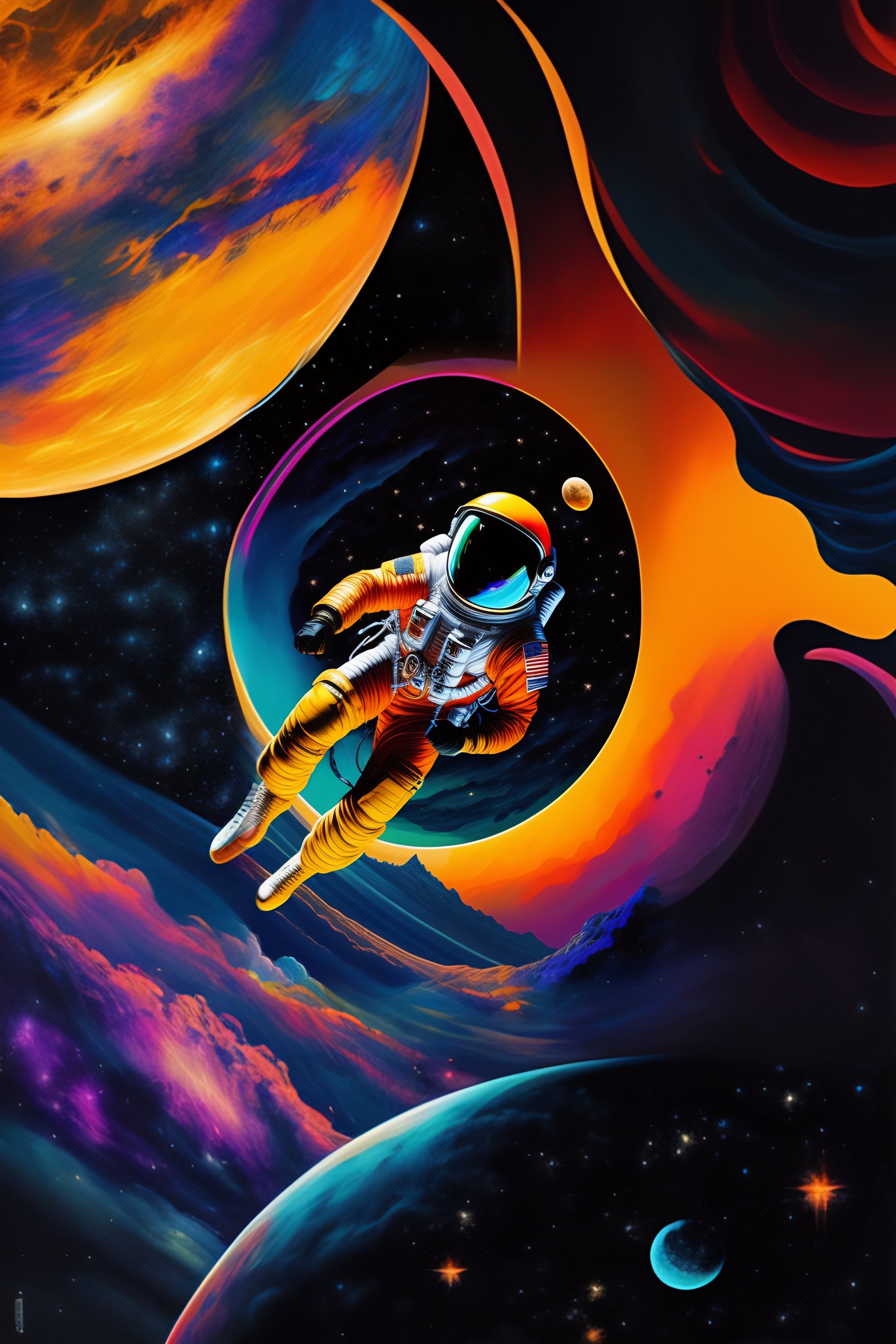 Lexica - Astronaut comic art. Comic book cover art. Photorealistic ink ...