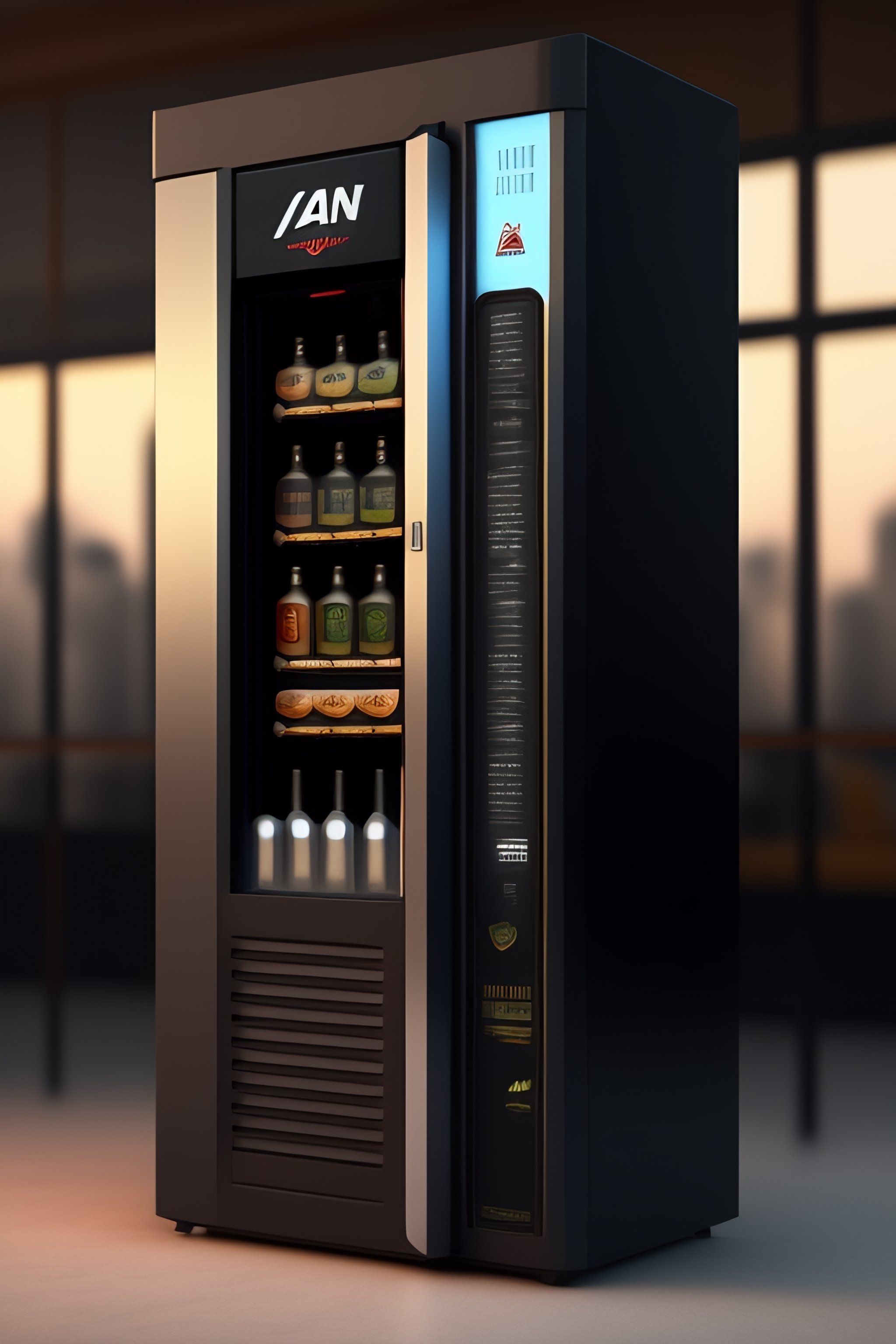 Lexica - A vending machine for guns, pistols, and firearms, Dark ...
