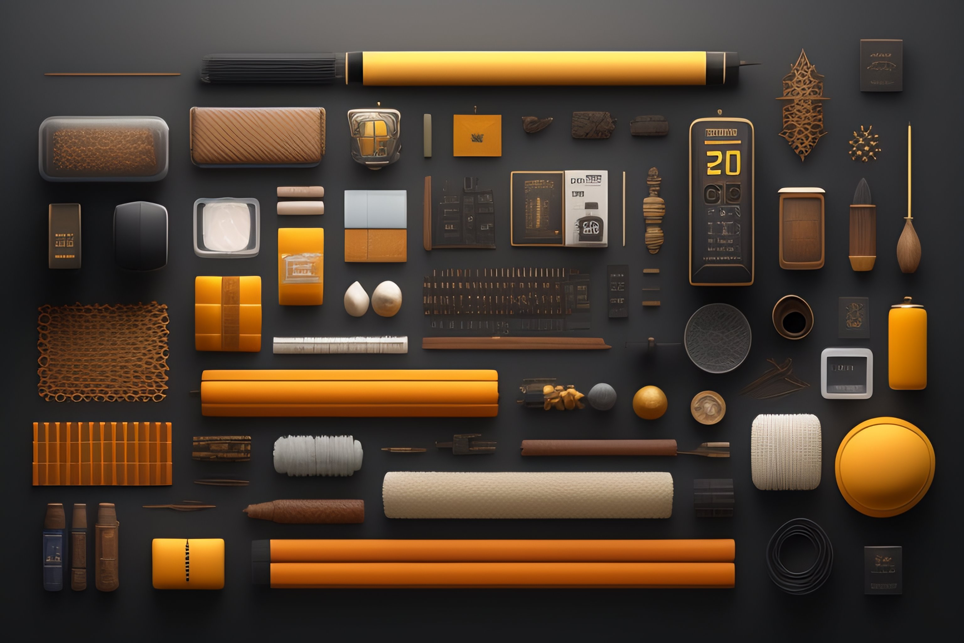 Lexica - Writer, costumes and props, knolling, knolling layout ...