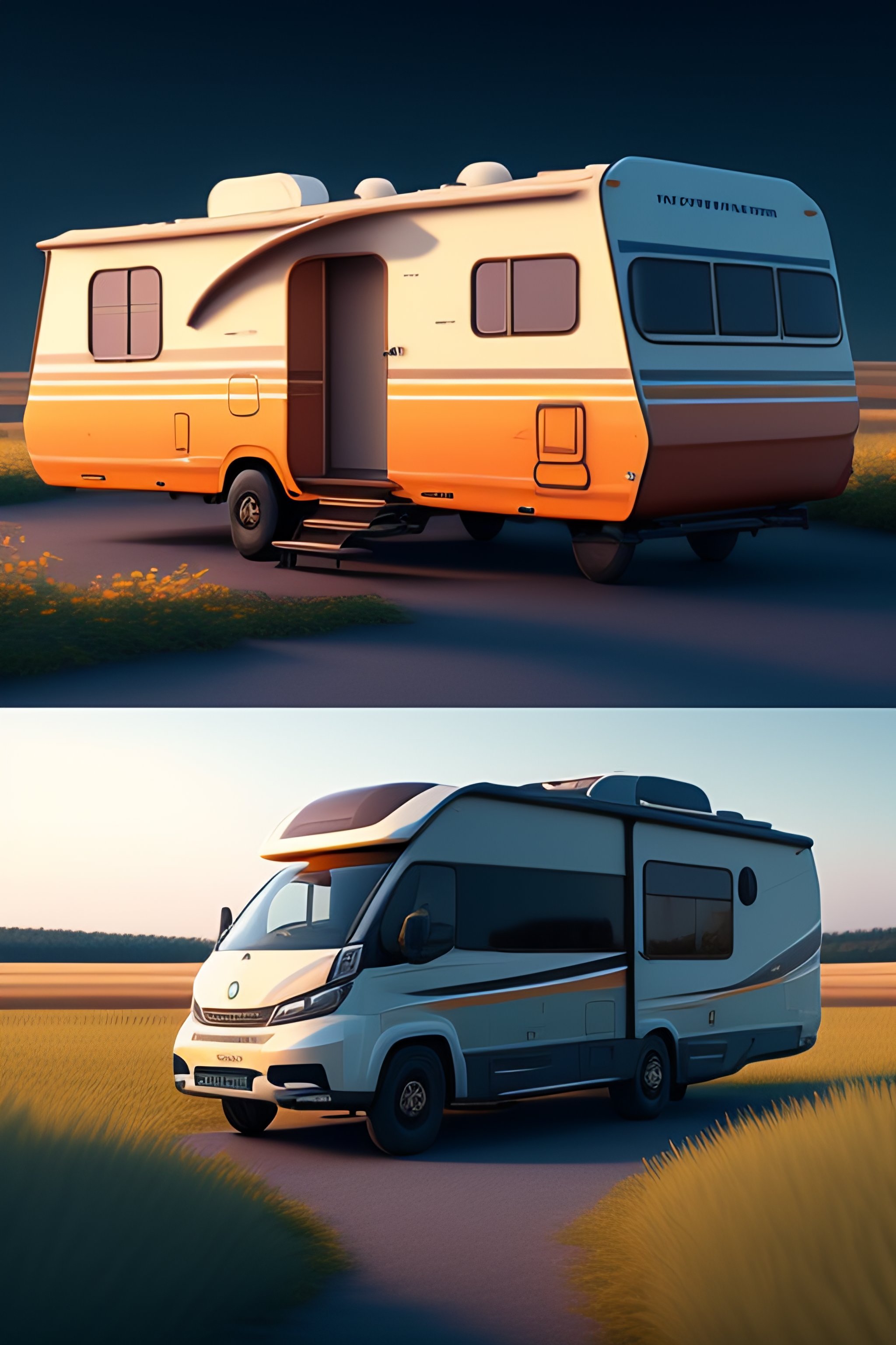 Lexica - A wholesome animation key shot of!! one!! focused! hymer ...