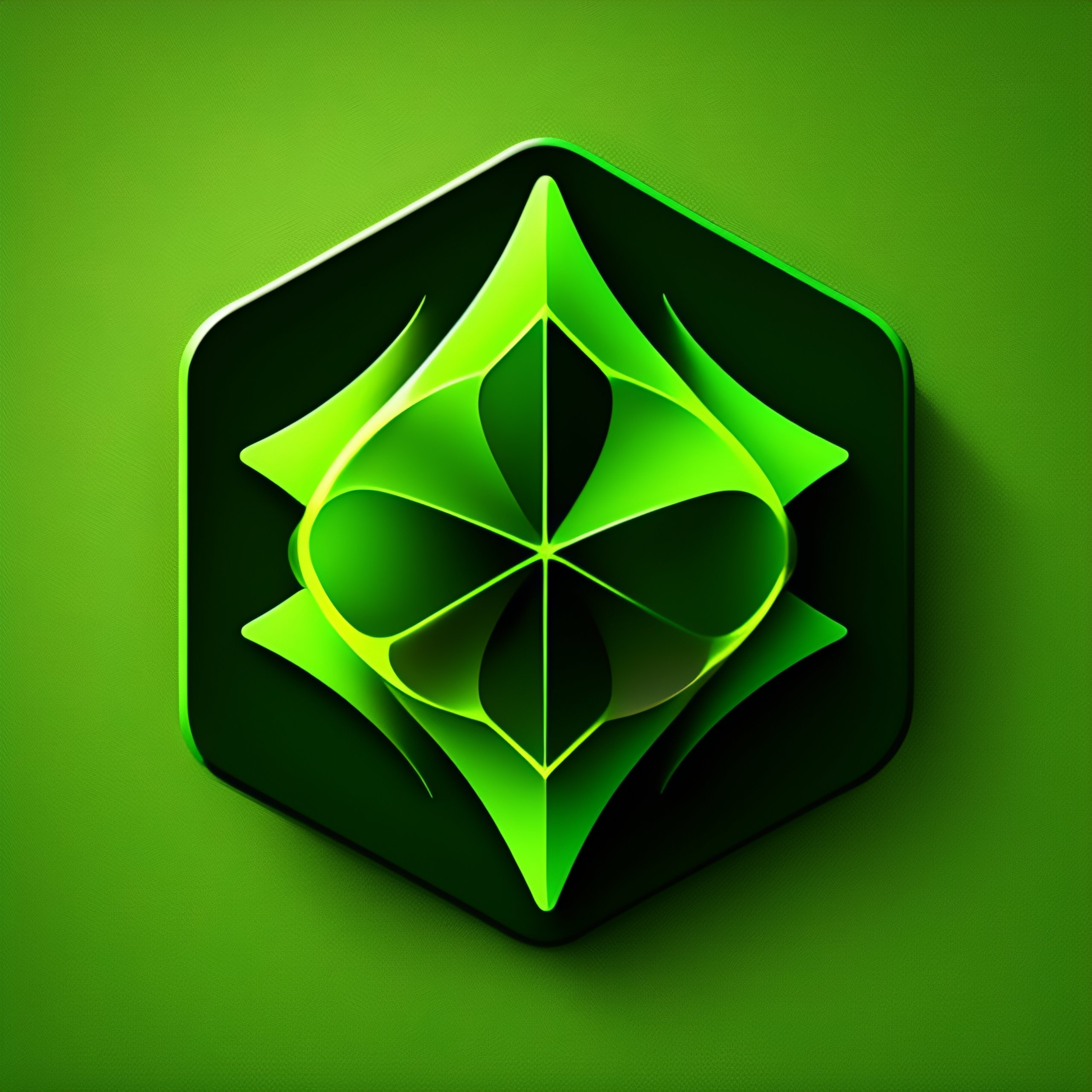 Lexica - Icon sprite abstract shape organic green nature weird shape flying